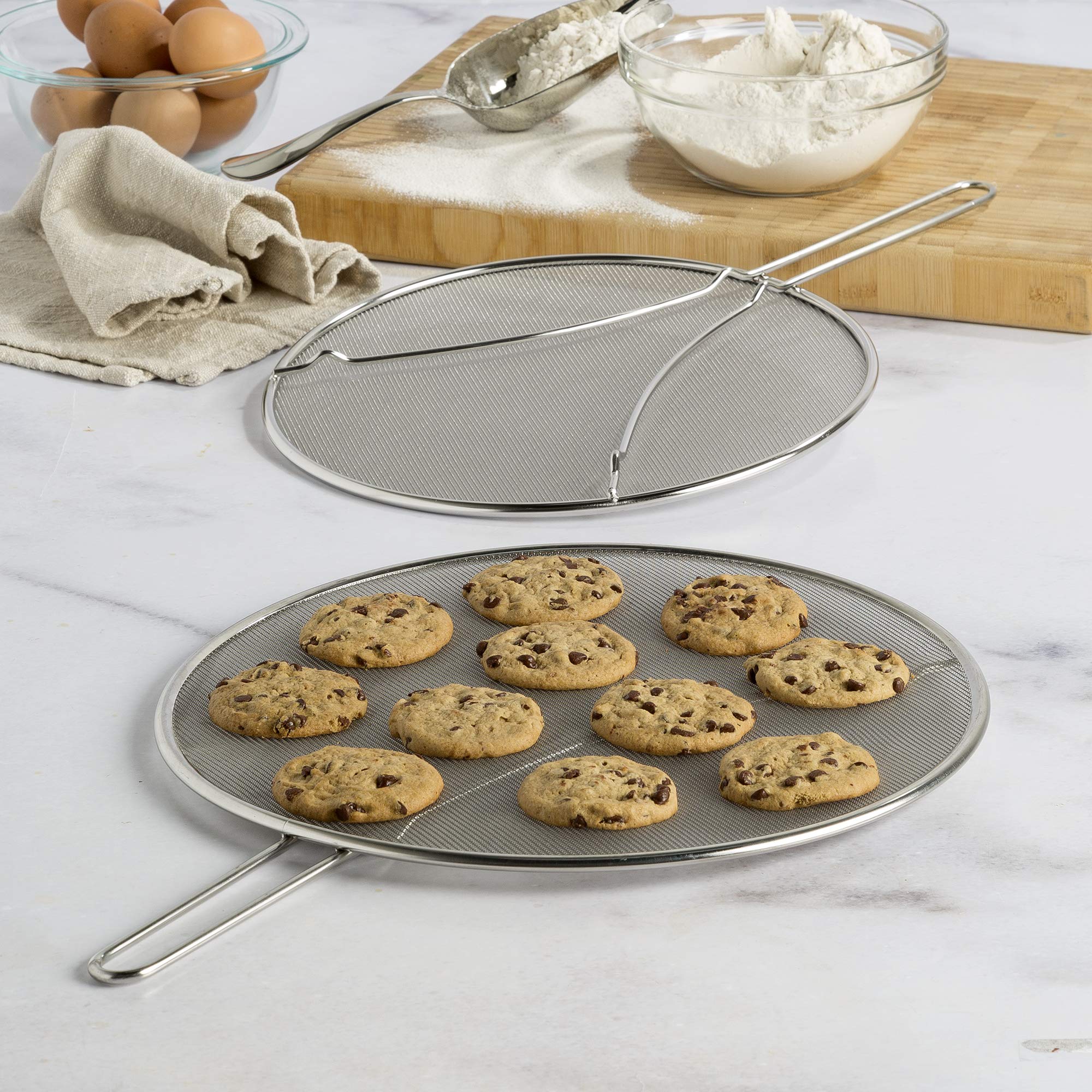 Snapklik.com : Premium Stainless Steel Splatter Screens, Multiple Use ...