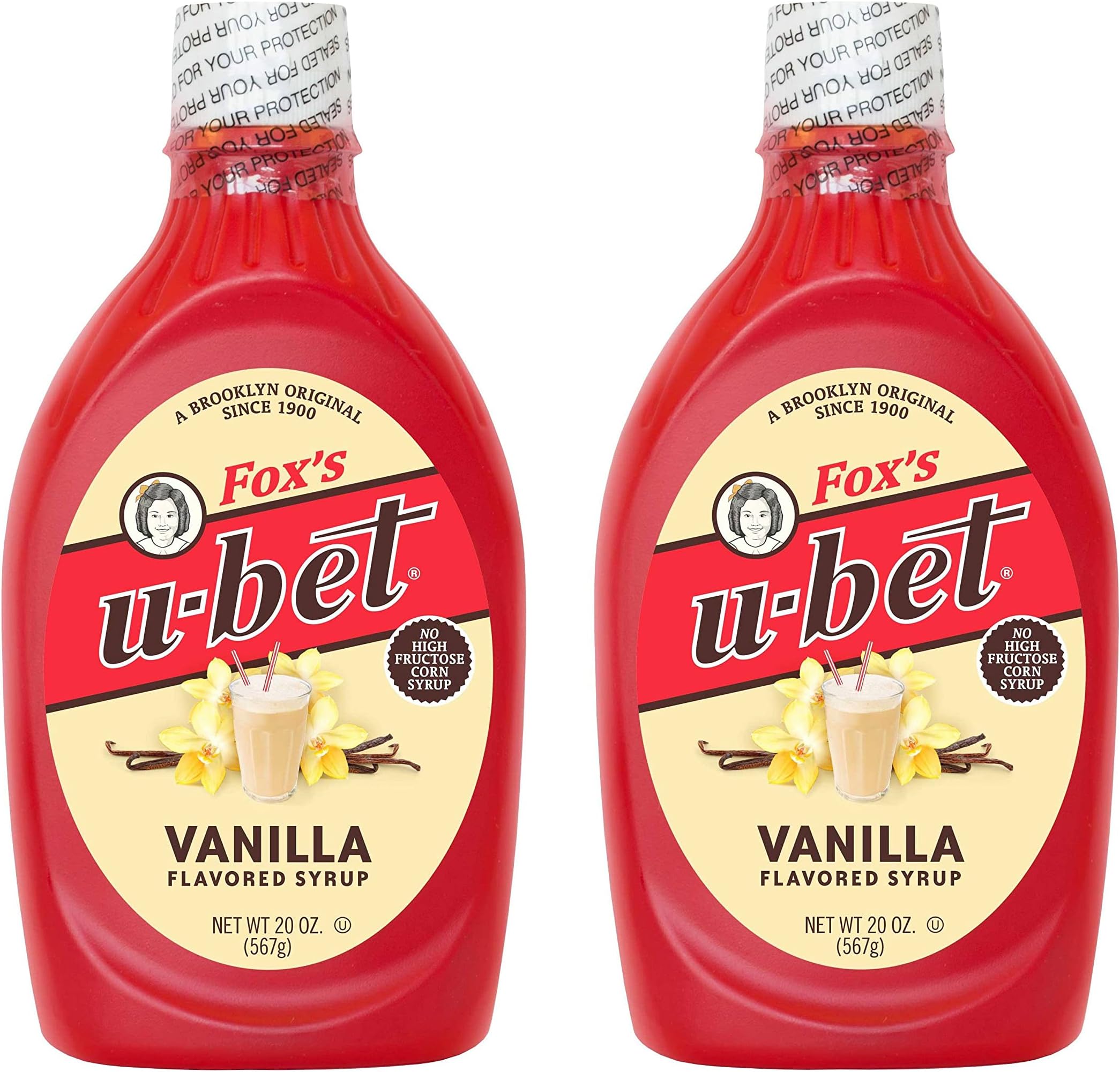 Amazon.com: Fox’s U-bet Vanilla Flavored Syrup (2 Pack) — A Brooklyn ...