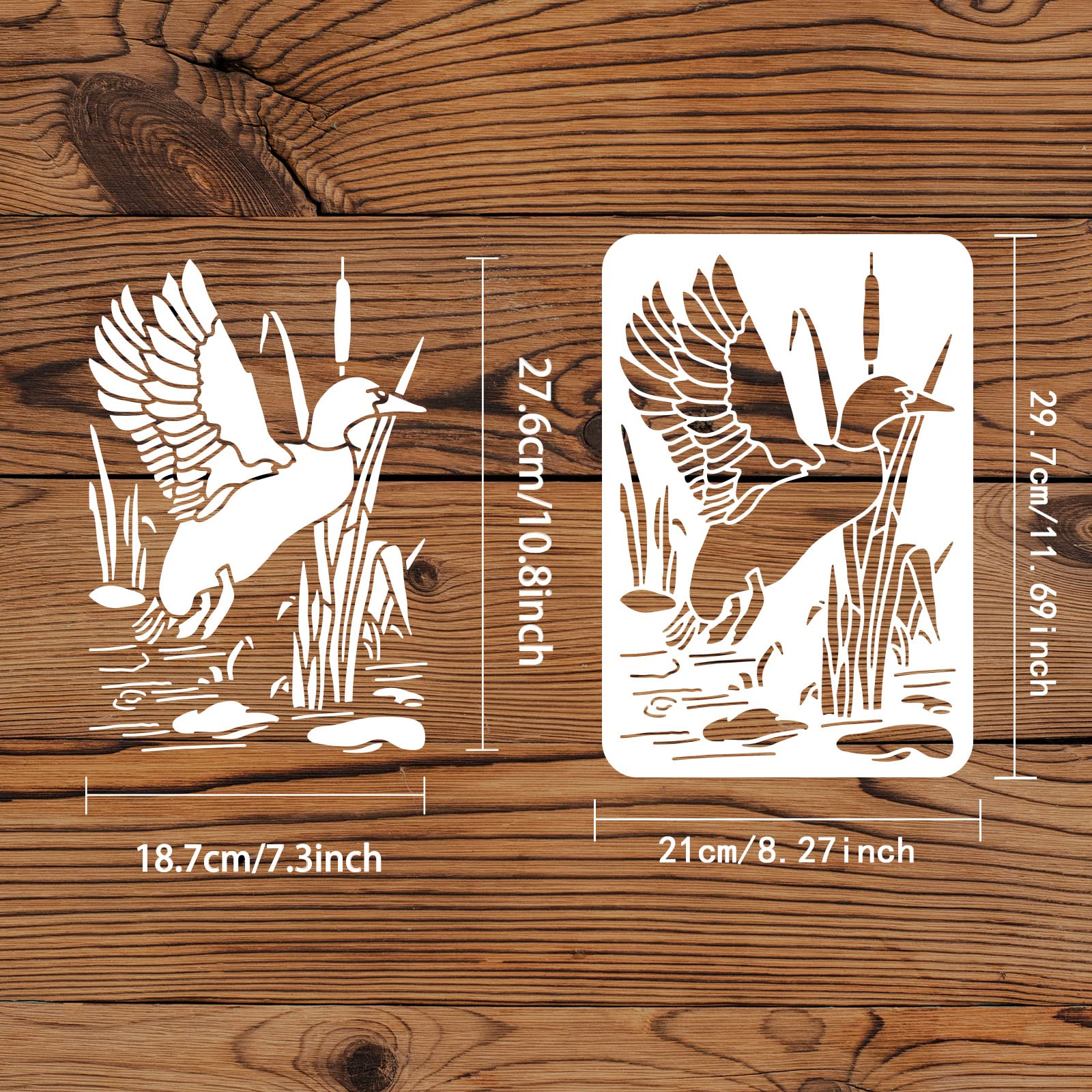 Duck Stencils Cabin Cruising Ducks We've Gone Quackers BANNER Custom