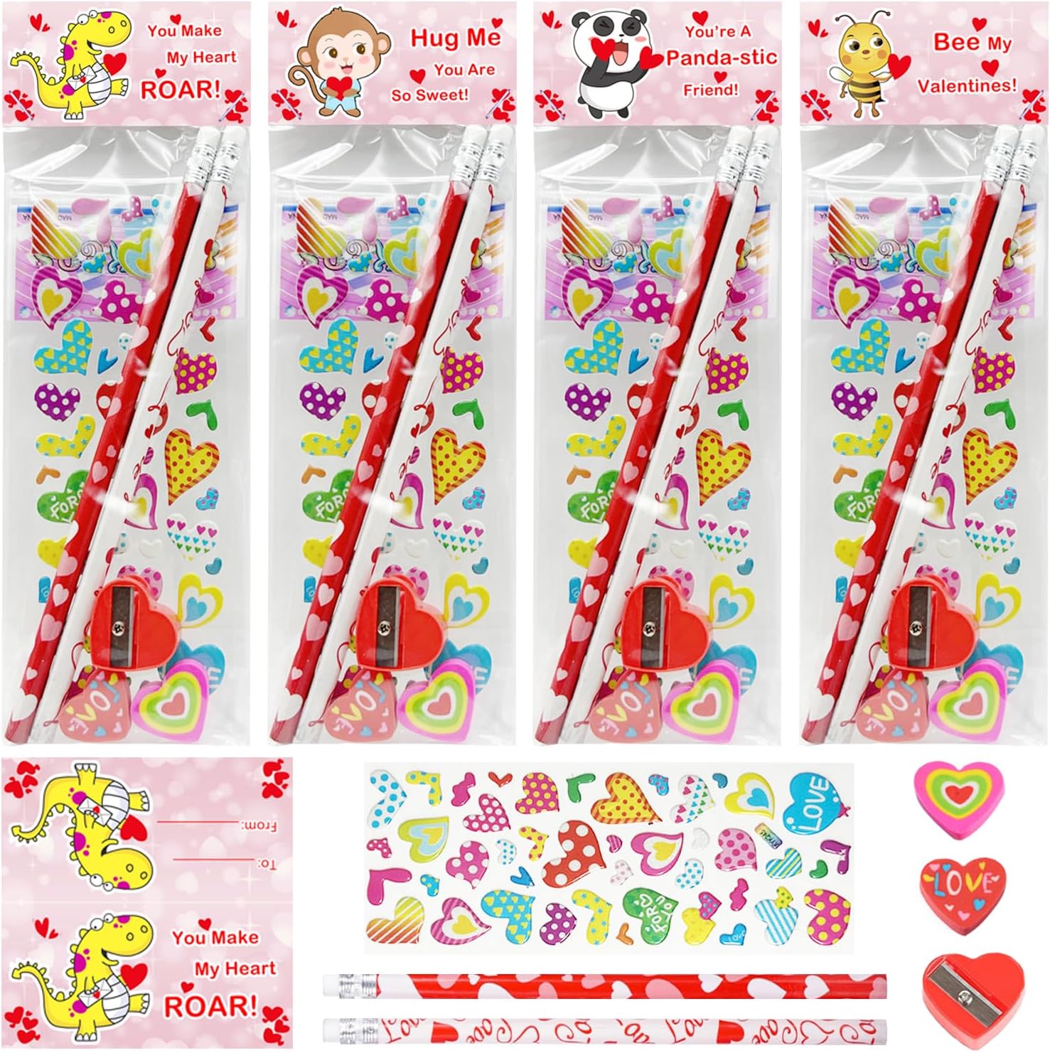 Amazon.com: 28 Pack Valentines Day Gifts for Kids, Valentines ...