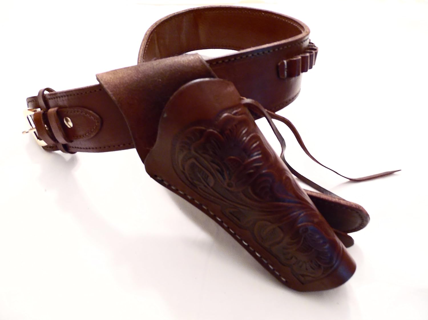 Amazon.com : Western Cartridge Gun Belt - 45 Caliber with Cross Draw ...