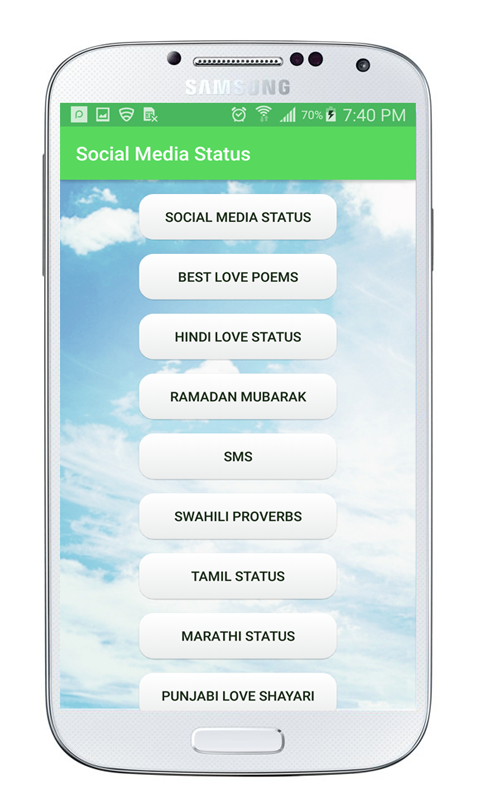 Social Media Status - App on the Amazon Appstore