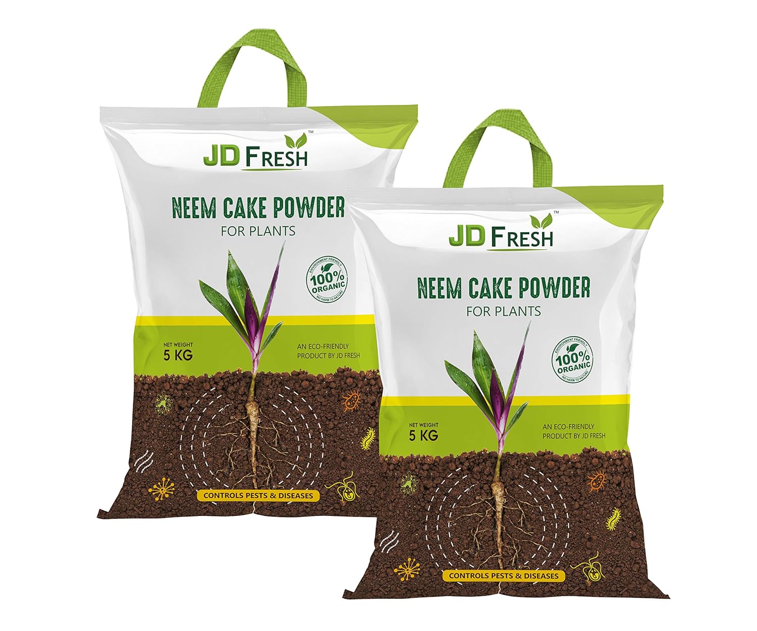 JD Fresh neem Cake Powder for Plants 10kg | neem Powder for Plants ...