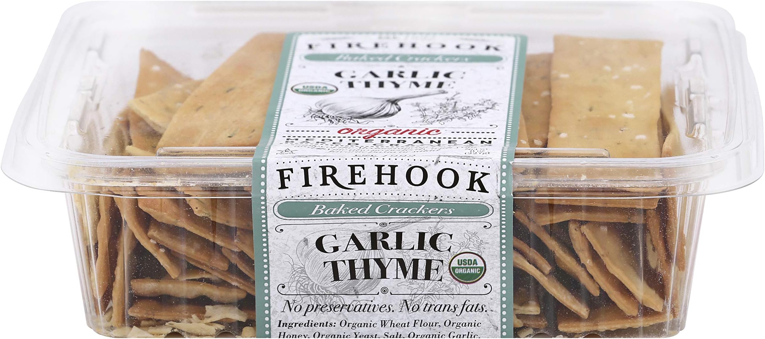 Amazon.com: FIREHOOK BAKED CRACKERS Organic Everything Crackers, 8 OZ