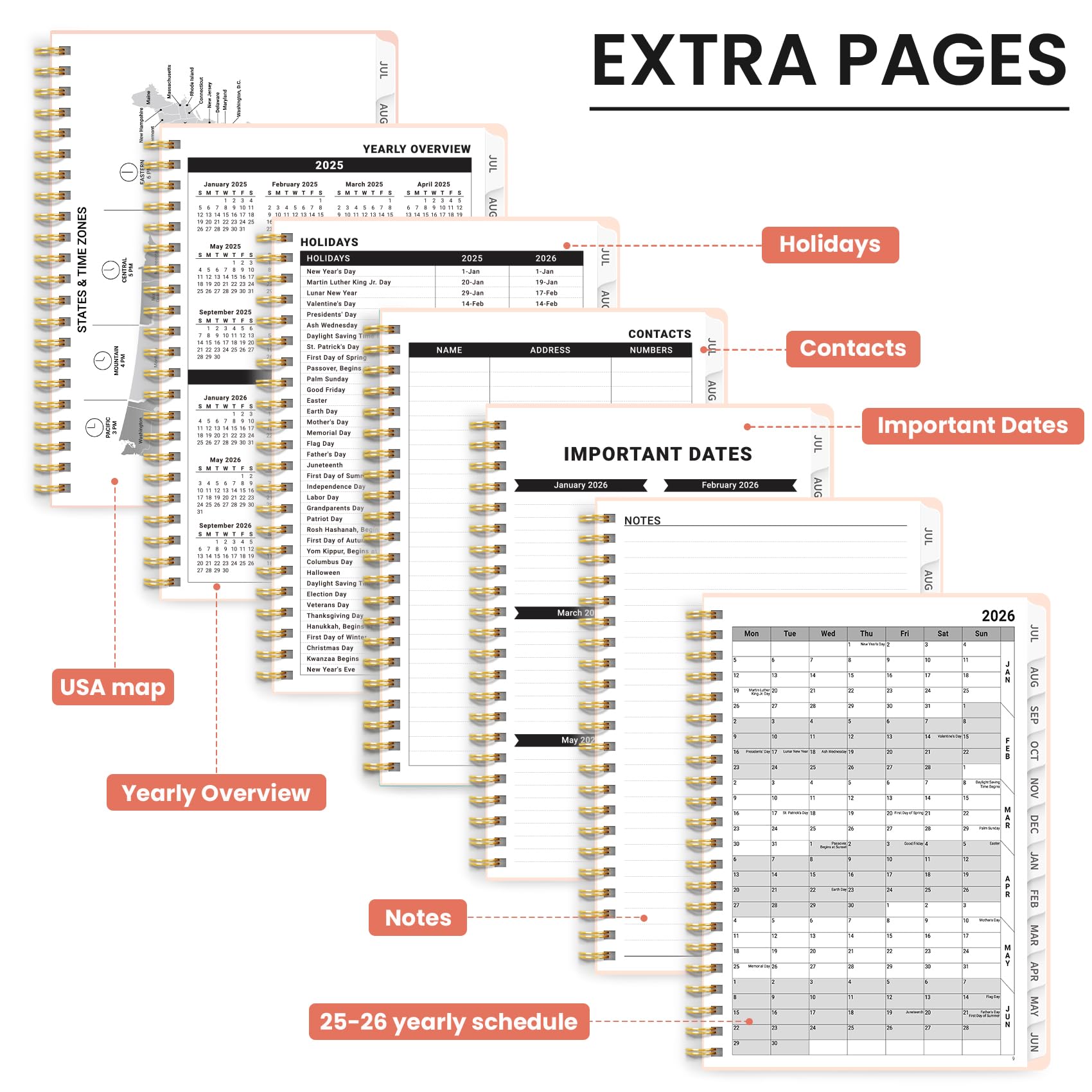 Snapklik.com : Appointment Book 2025-2026, Quarter-Hourly, Weekly ...