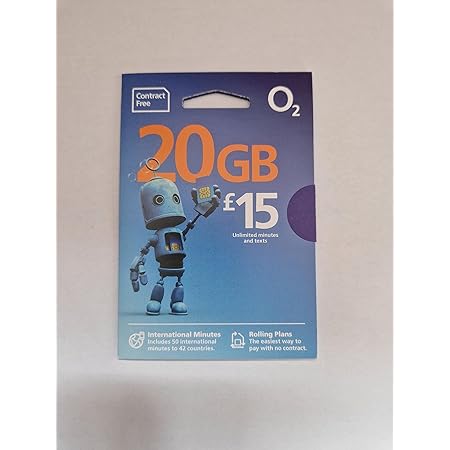 O2 4G International BIG Value Bundles Calls Triple Sim Card - Pay As ...