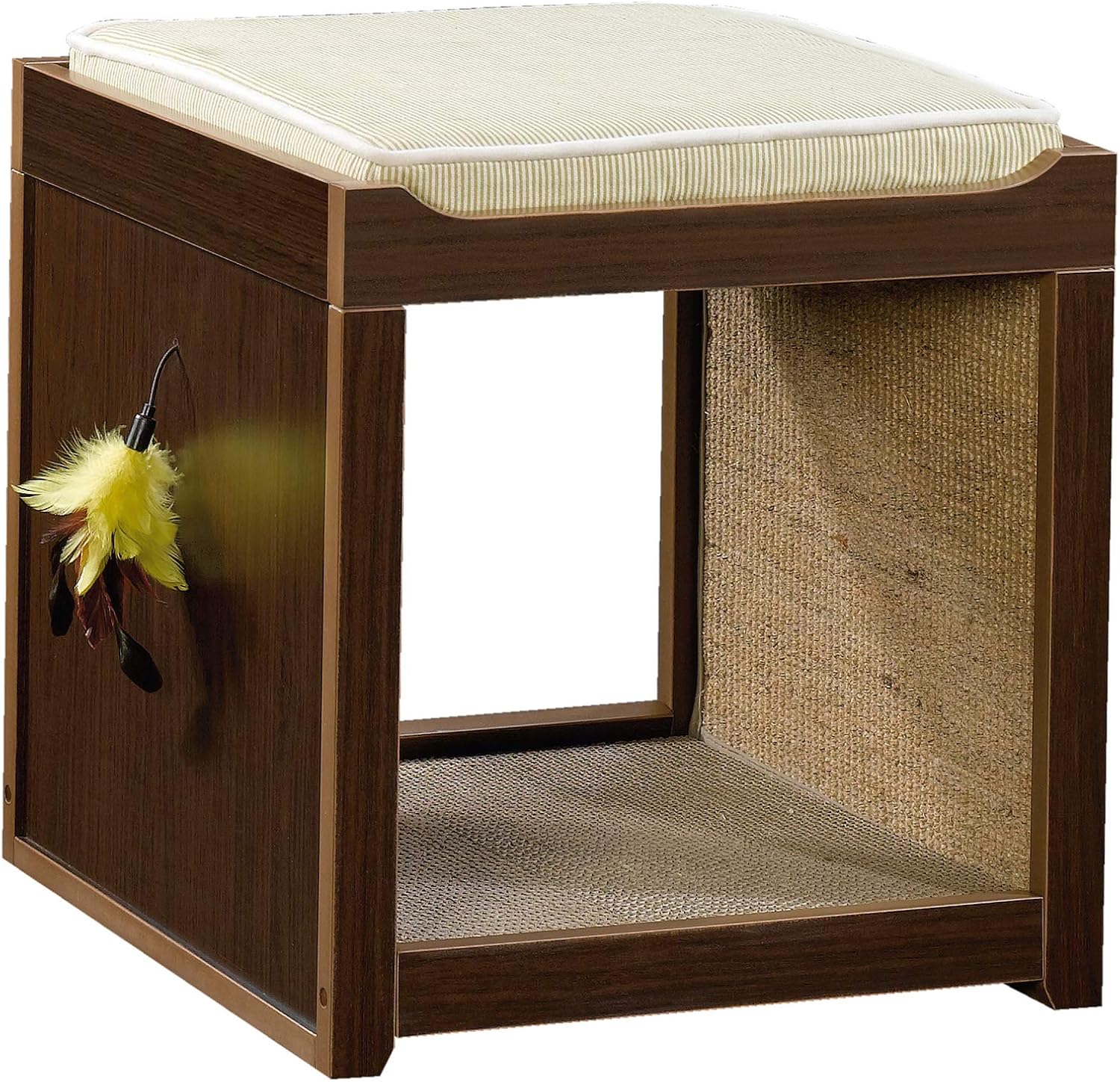 Amazon.com: Sauder Pet Modern Interactive Cat Cube, Espresso finish ...
