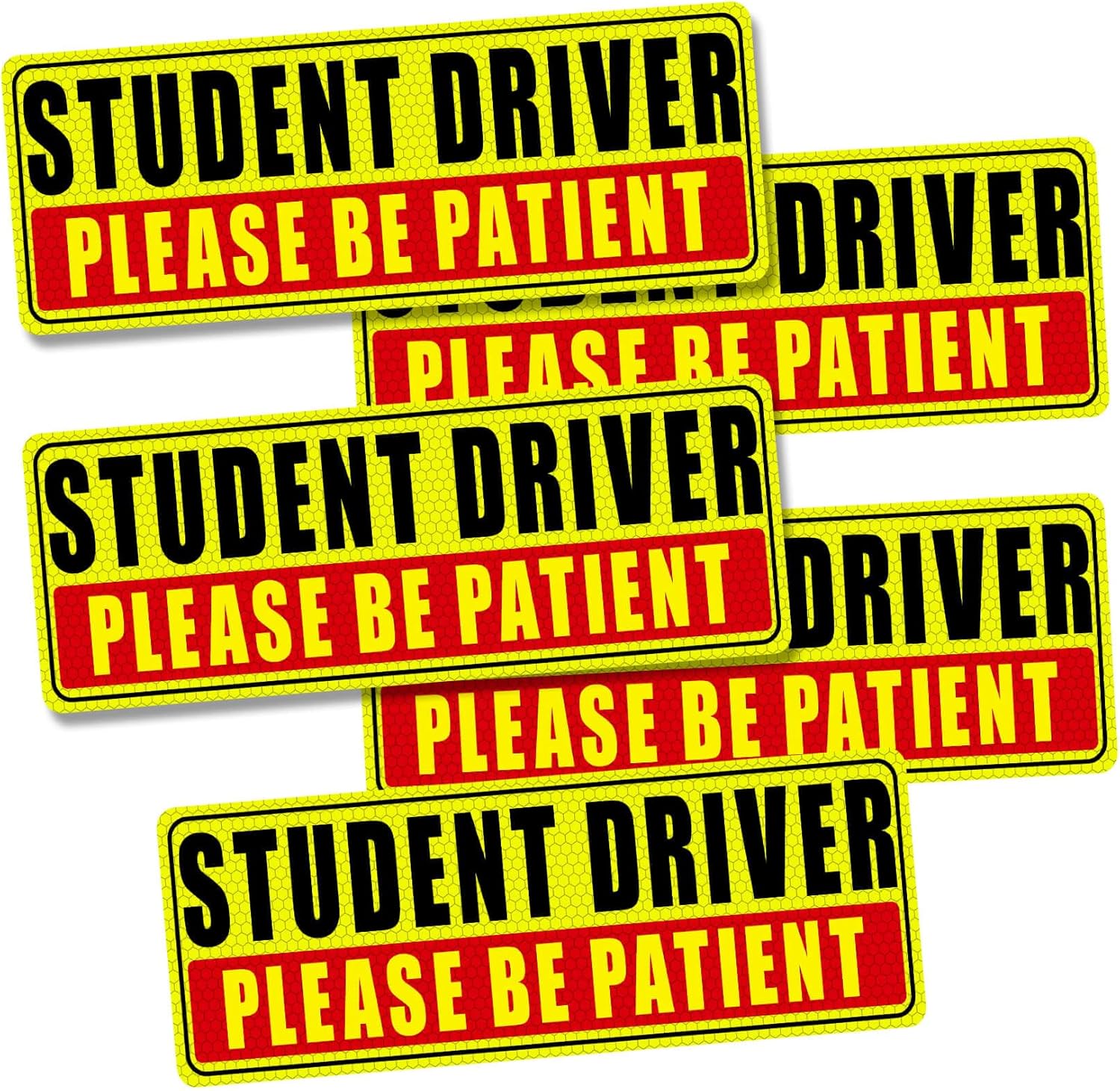 Amazon.com: Sukh 5 Pcs Student Driver Magnet for Car - Be Patient ...