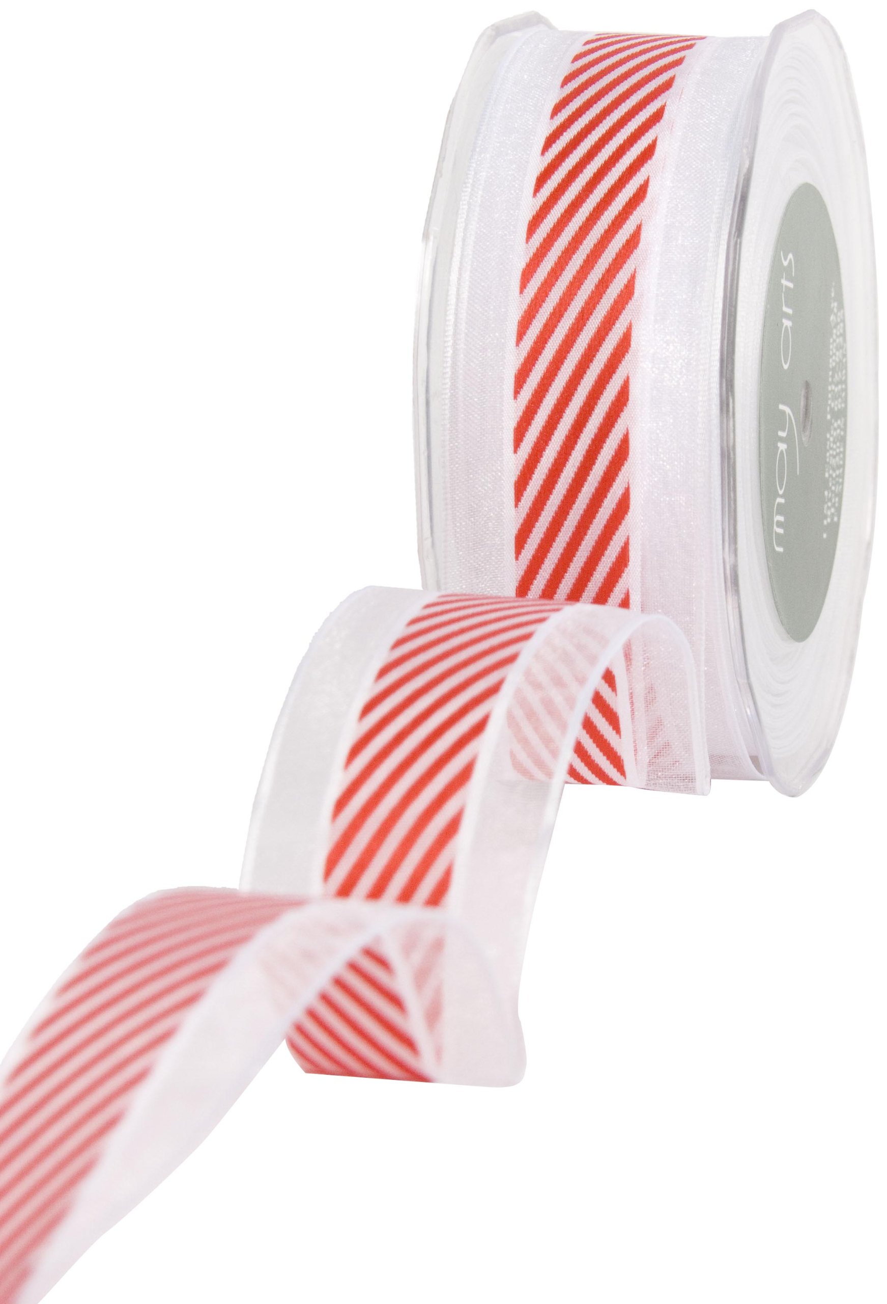 Amazon.com: May Arts 1-1/2-Inch Wide Ribbon, Red and White Candy Cane ...