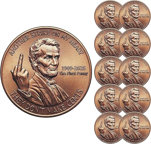 Amazon.com: Final Cent Tribute Coin, 1909–2025 Lincoln Penny Tribute ...