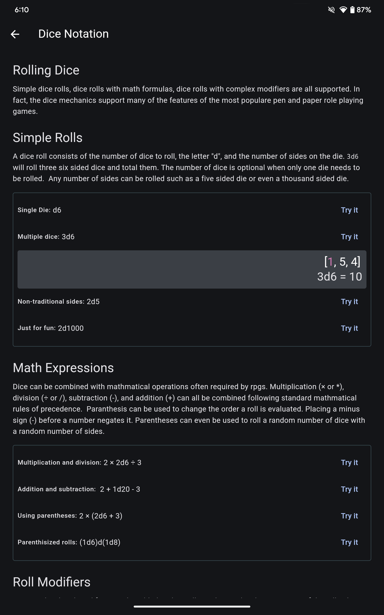 Dice Roller Calculator - App on Amazon Appstore
