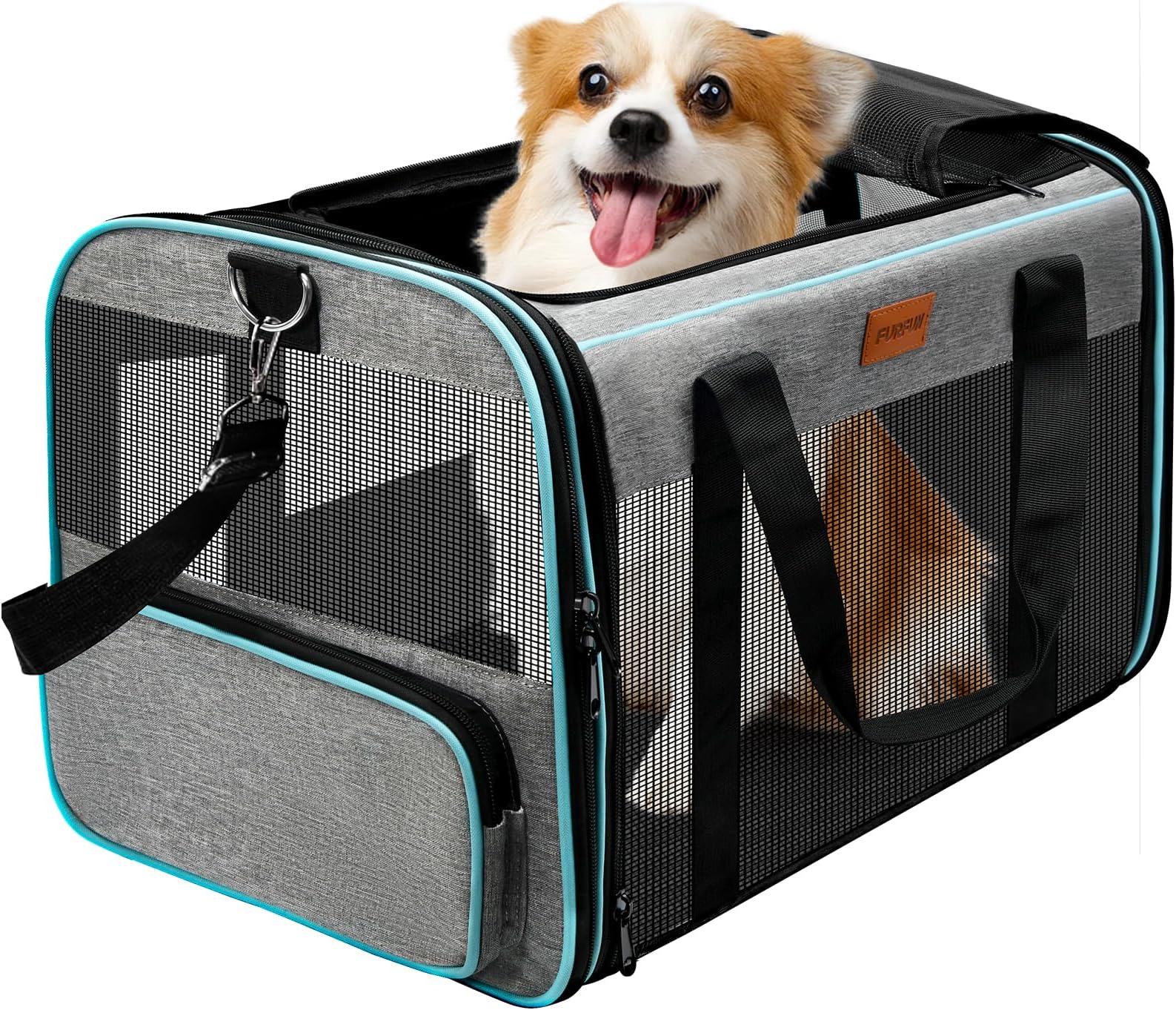 FURFUN Pet Carrier Soft-Sided Carriers for Cats Dogs, Odorless Cat Bag ...