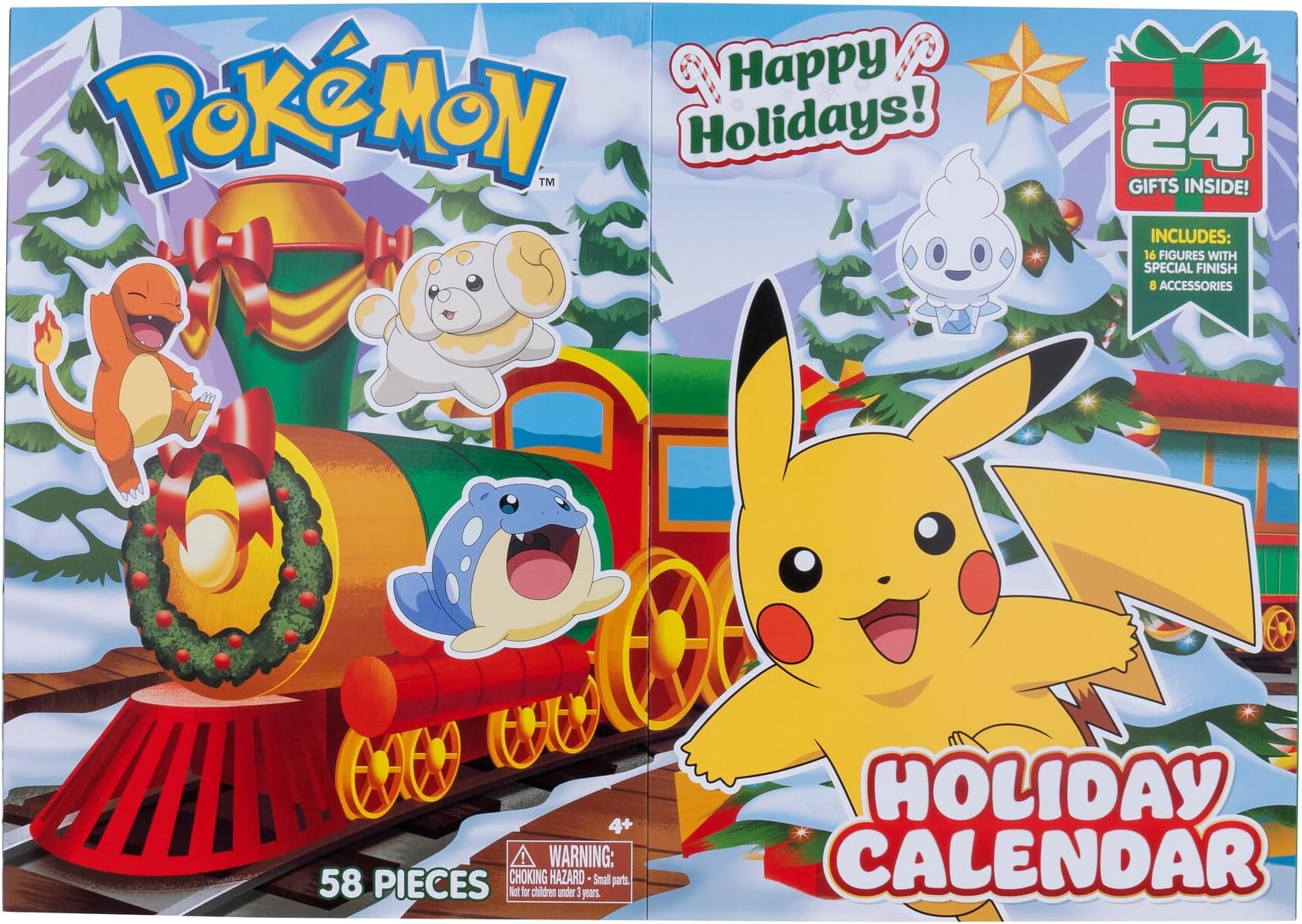 Pokémon PKW3623 Battle Figure Advent Calendar 2024, Official Pokémon ...