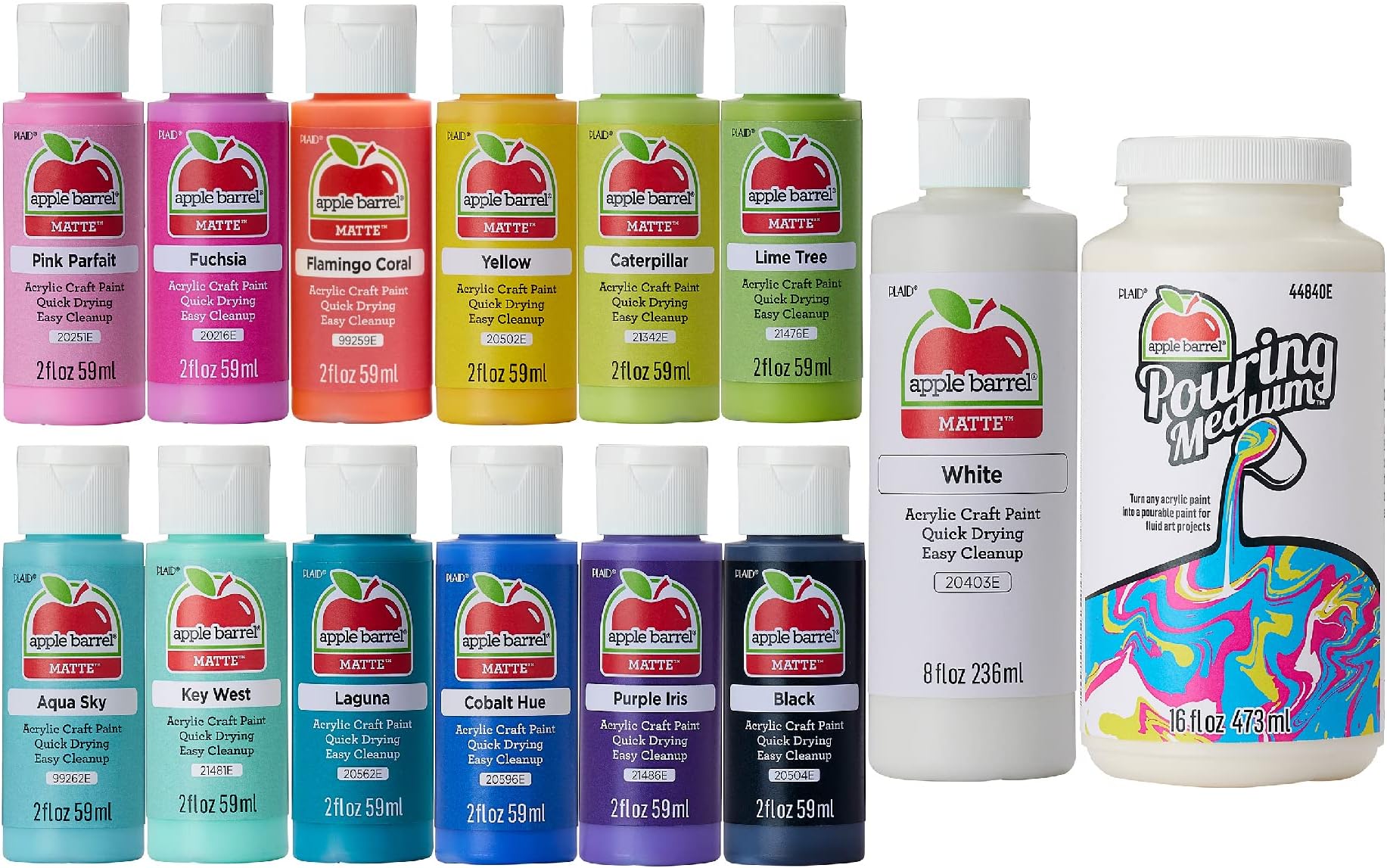 Amazon.com: Apple Barrel Red, White, and Blue Patriotic Acrylic Paint ...