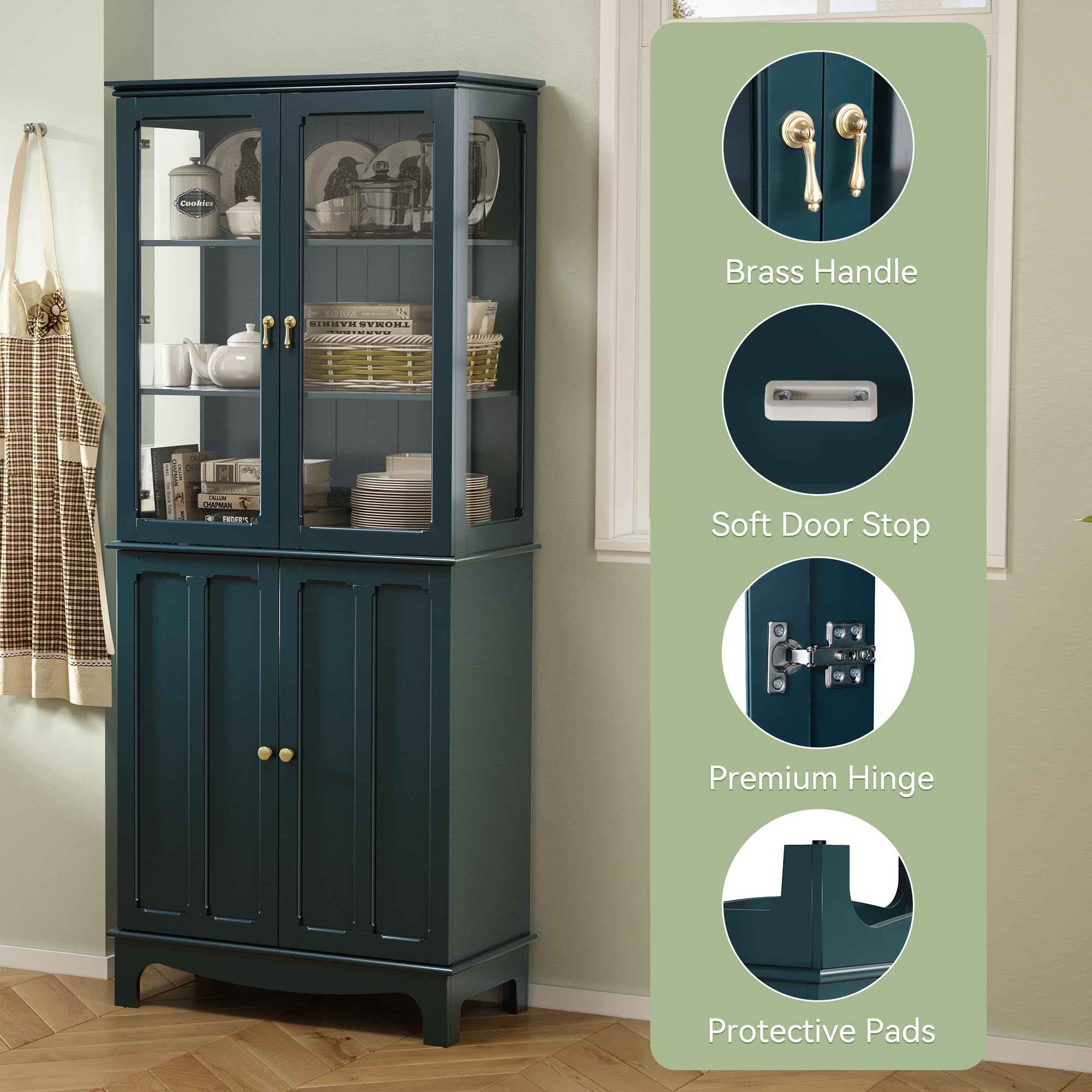 Snapklik.com : ARTPOWER 72" Freestanding Kitchen Pantry Storage ...
