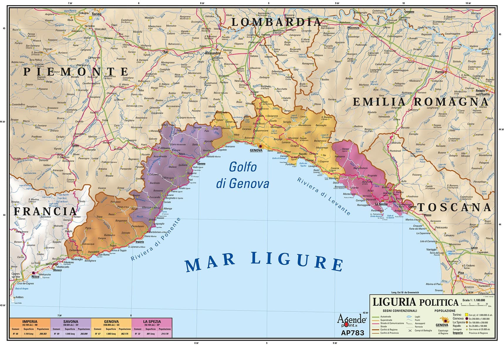 Mapa De La Bandera Azul De Liguria Bandera Azul 2024