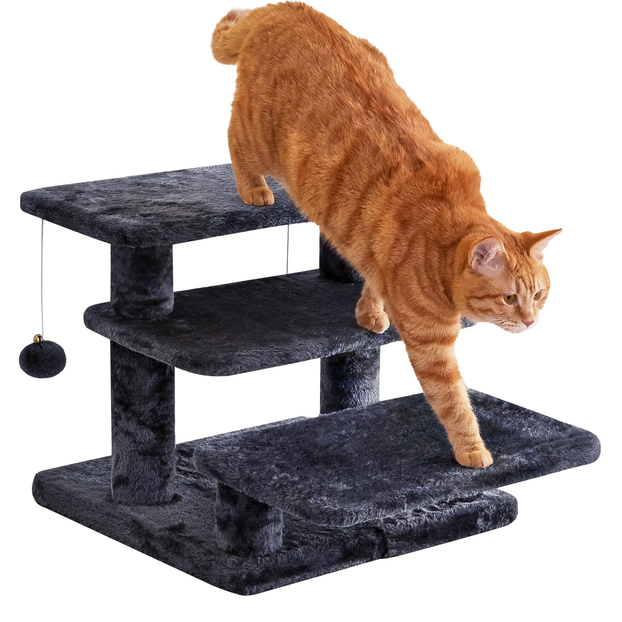 Dog Stairs 3-Step Pet Steps For Cats/Dogs, Cat Stairs With Sisal ...