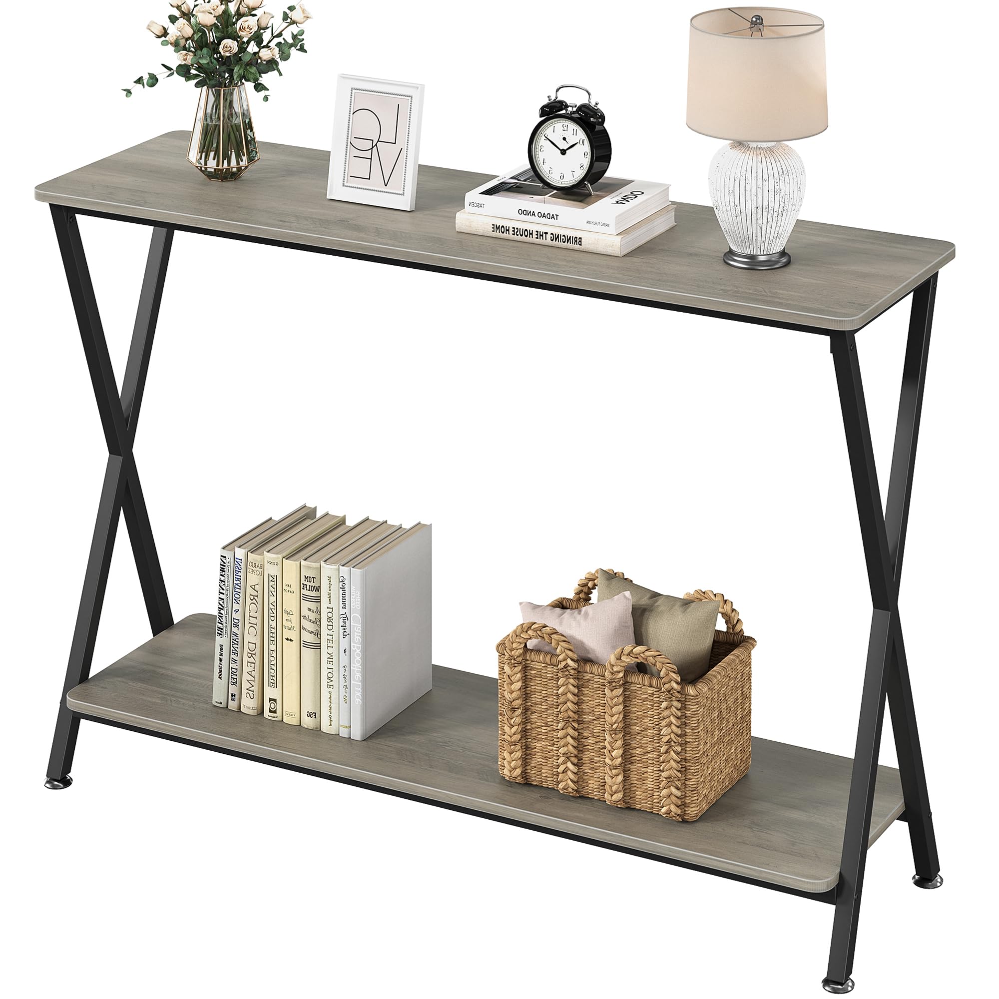 Amazon.com: IDEALHOUSE Small Entryway Table, Narrow Hallway Table, 2 ...