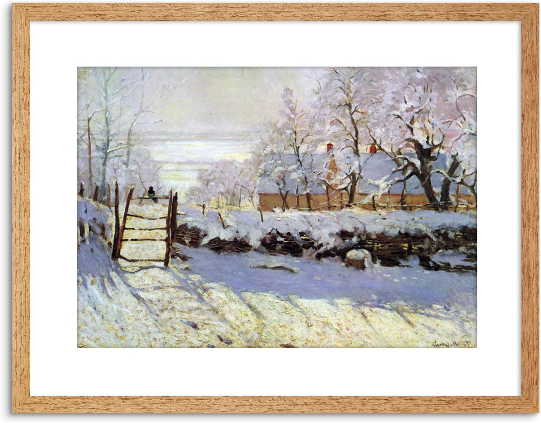 Wee Blue Coo Claude Monet Magpie Old Master Painting Art Print Poster ...