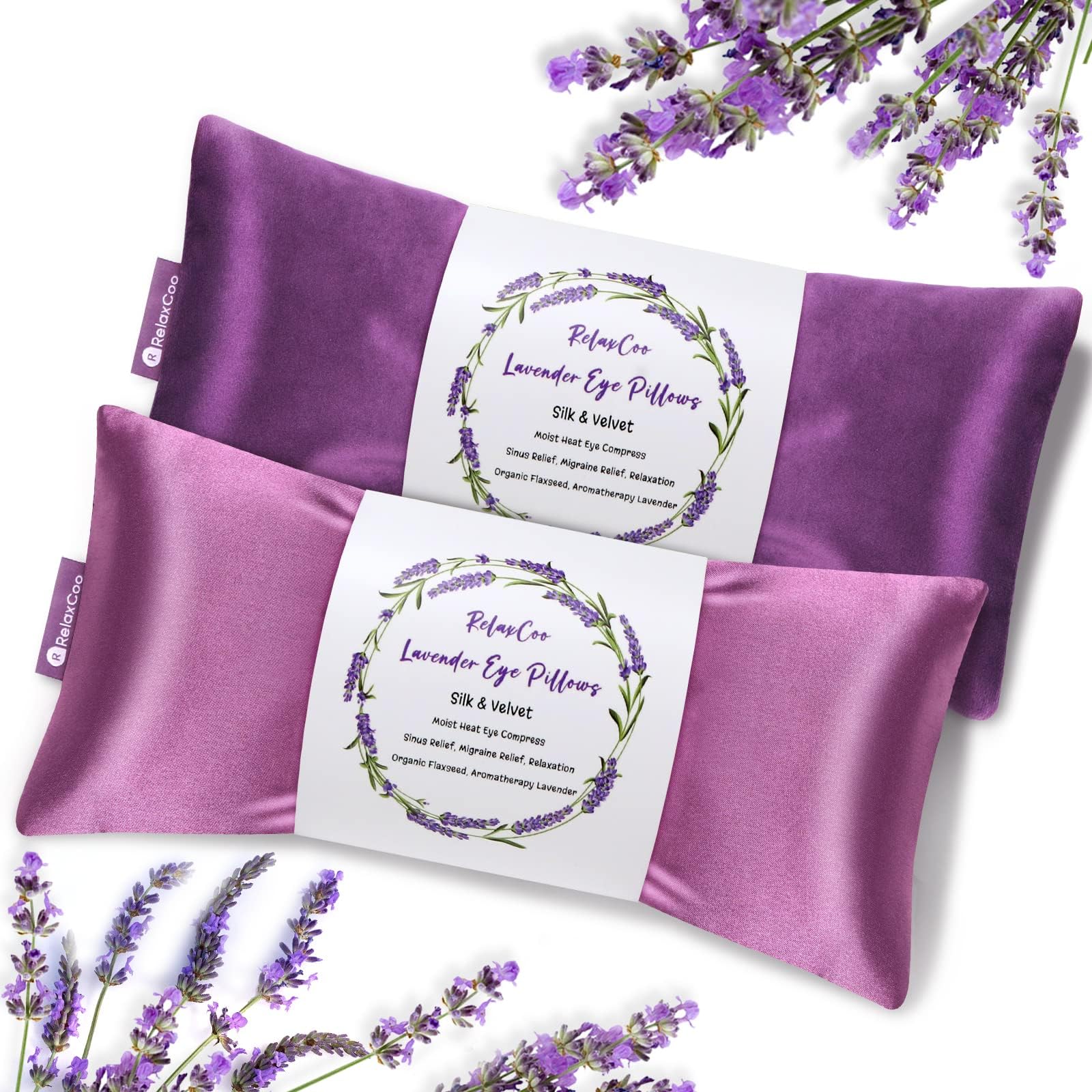 Amazon.com: RelaxCoo Lavender Eye Pillow for Relaxation, Yoga, Sleeping ...