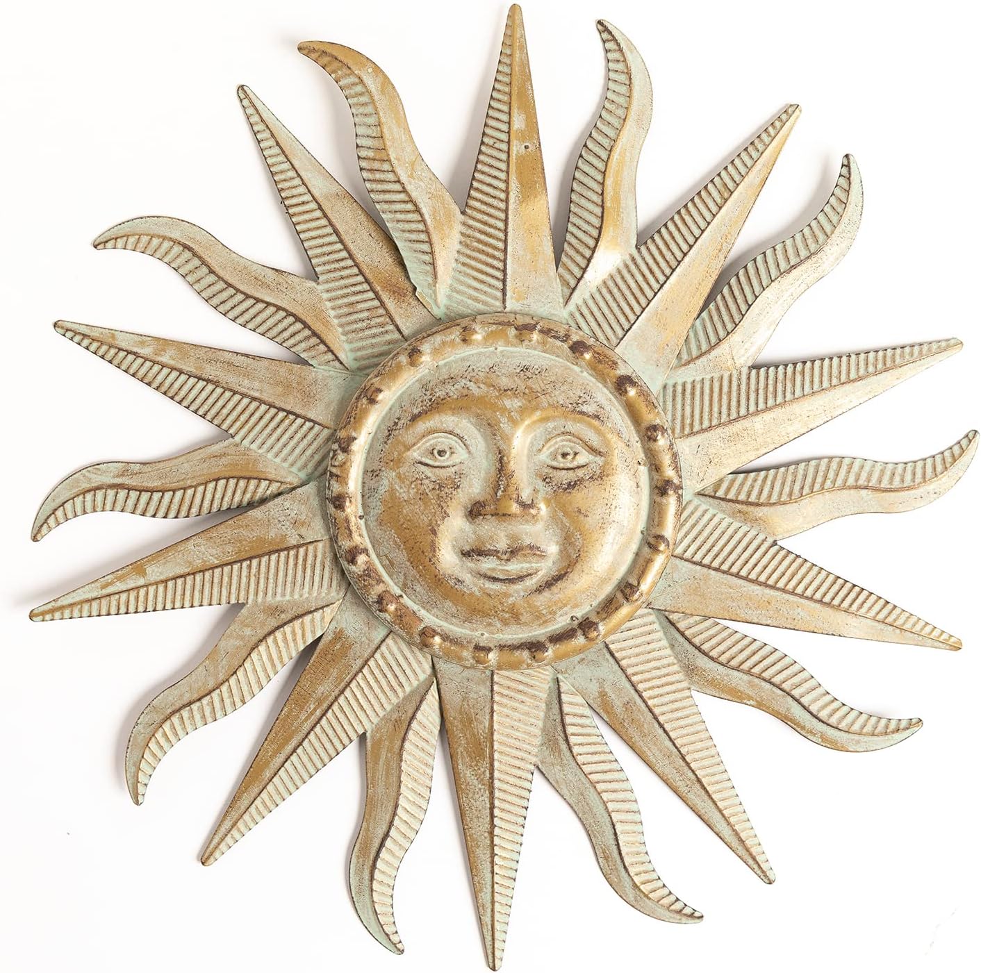 Amazon.com: TICKCACY Metal Sun Wall Art Decor Sculpture, 3D Sun Wall ...