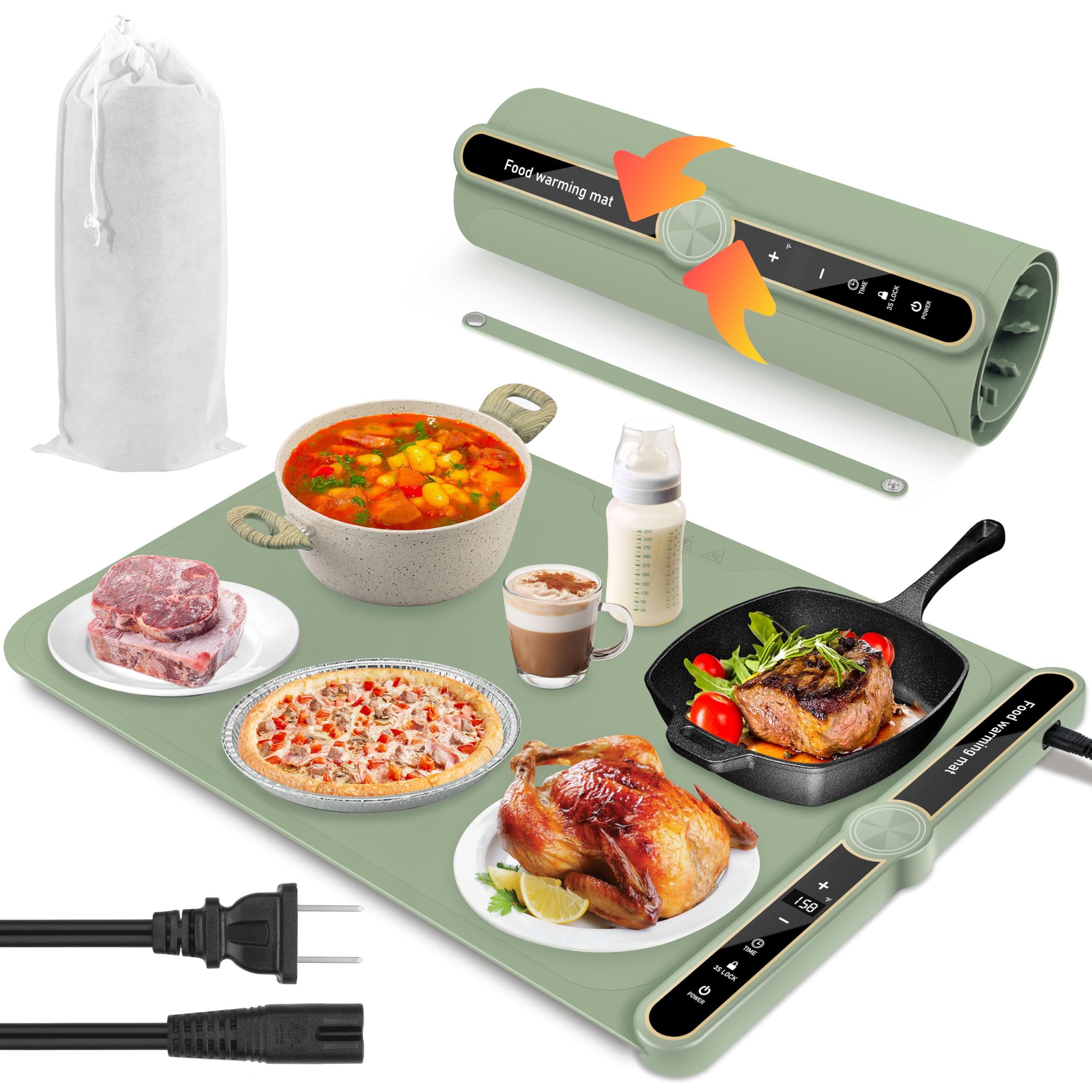 Amazon.com: Warming Mat for Food with 9 Level Temperature,Electric ...