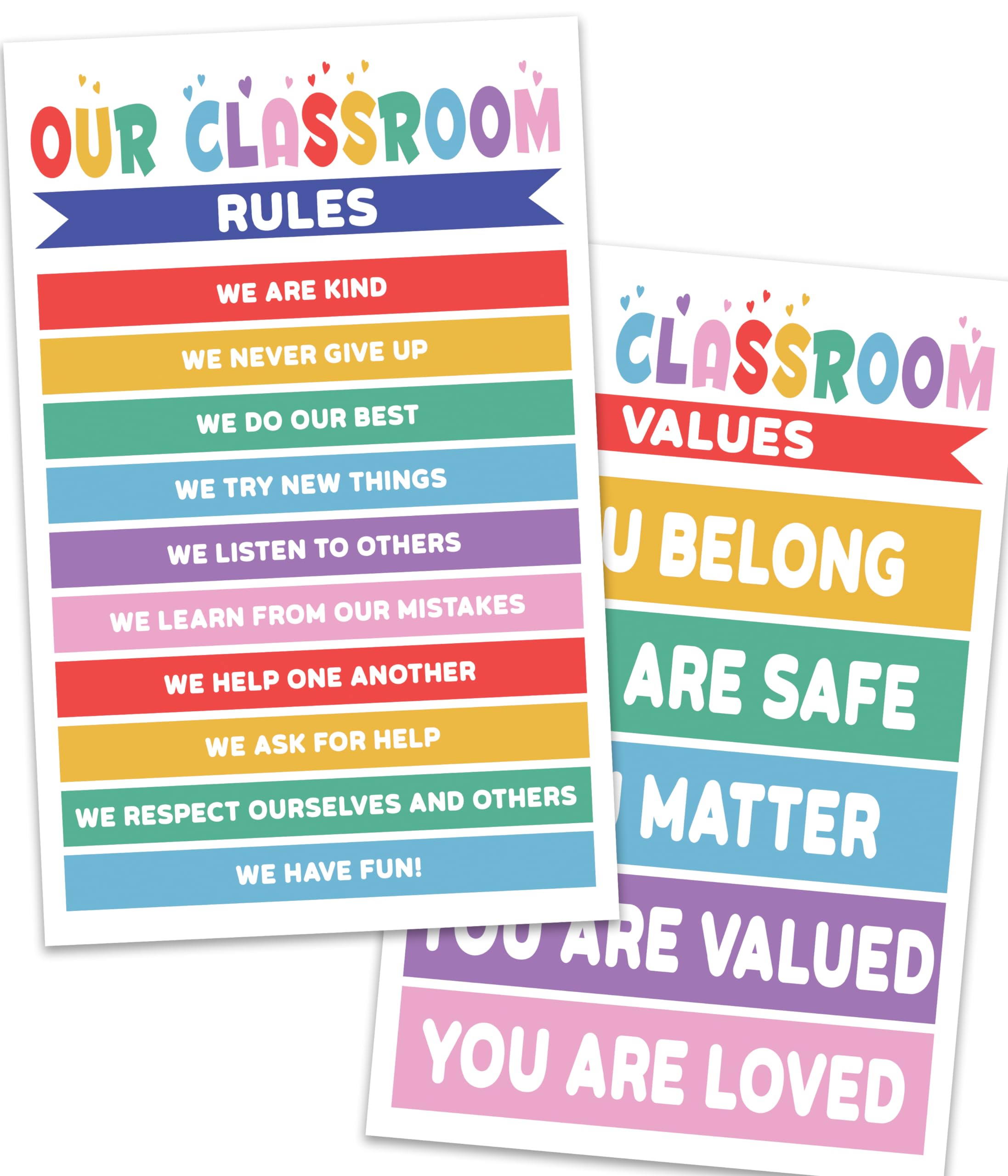 Amazon.com: Z Designs For a Prepared Life Classroom Rules and Values ...
