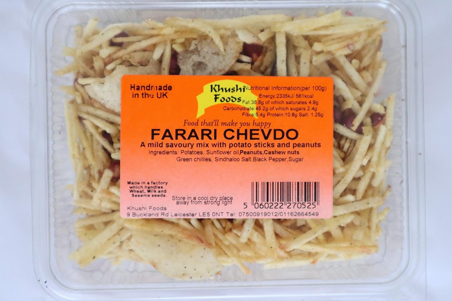 Khushi Foods Farari Chevdo - Hand Made Resealable Party Sharing Food ...