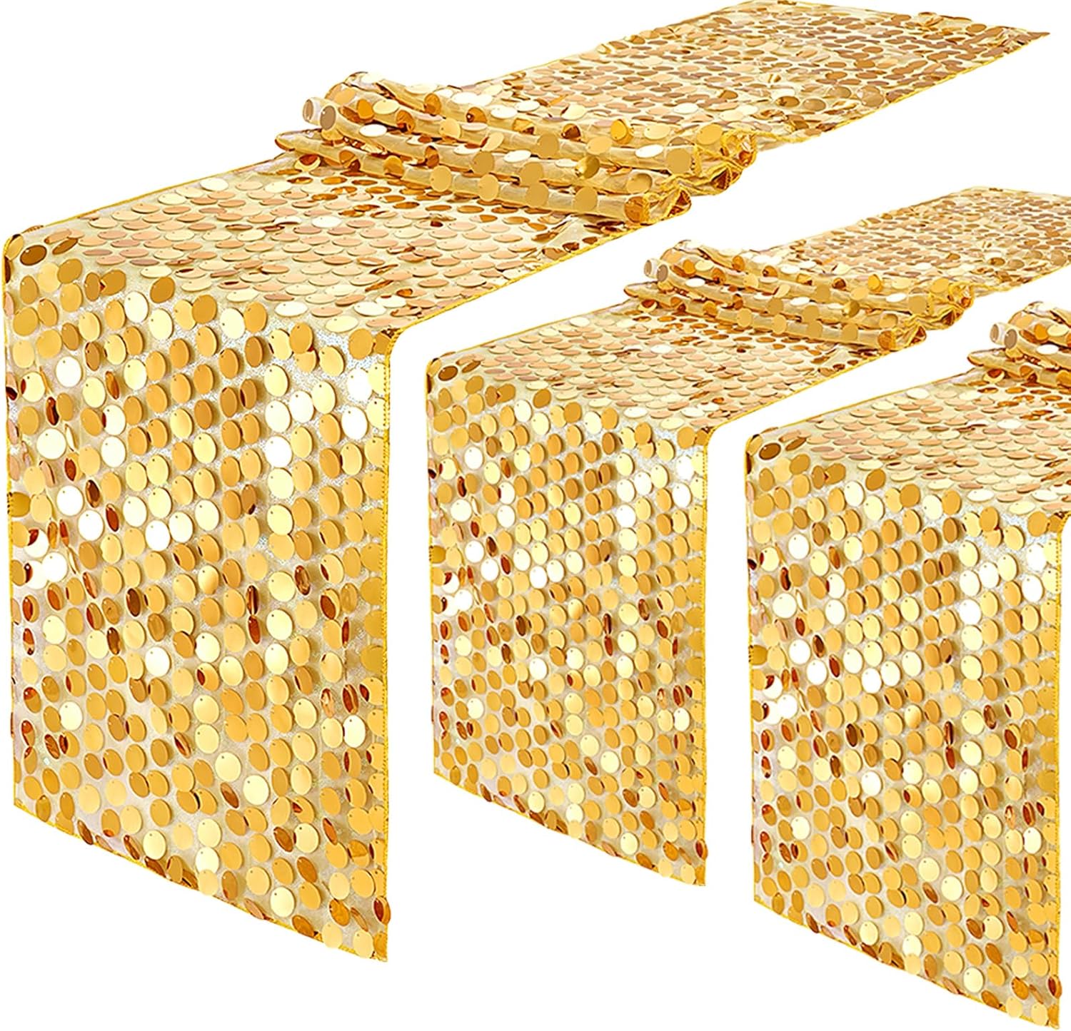 Amazon.com: Birthday Party Sequin Table Runner - 3 Pieces 12x84 Inches ...