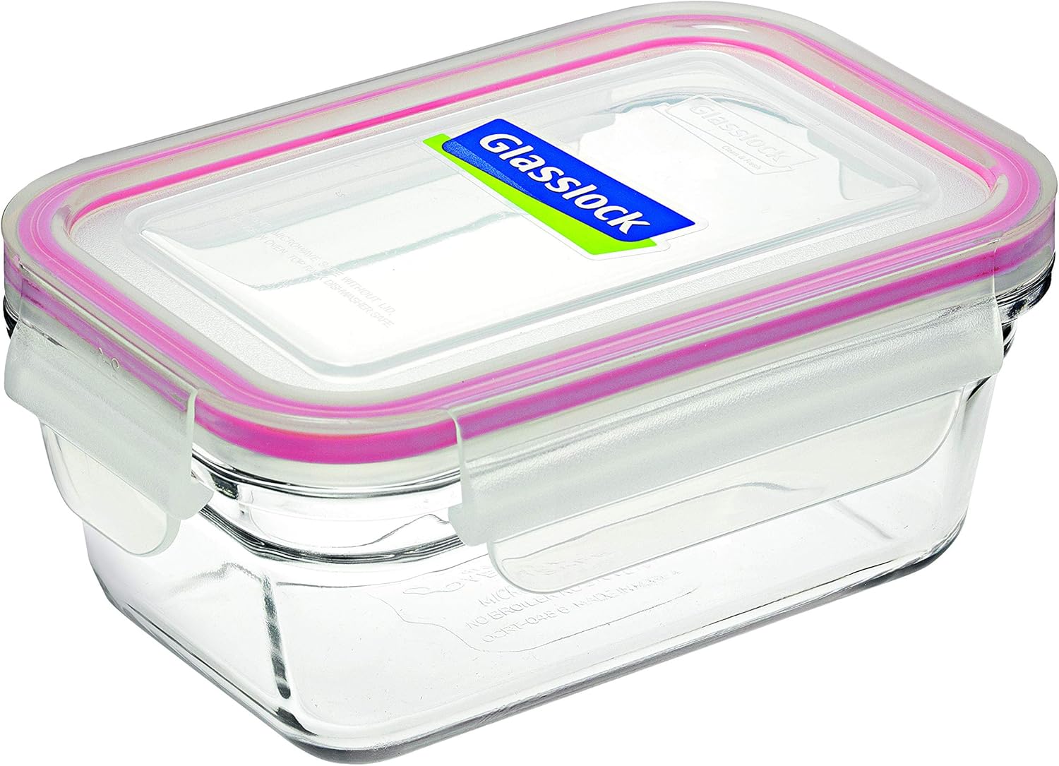 Glasslock Oven Safe Glass Rectangular Container, 485 ml Capacity, Clear ...