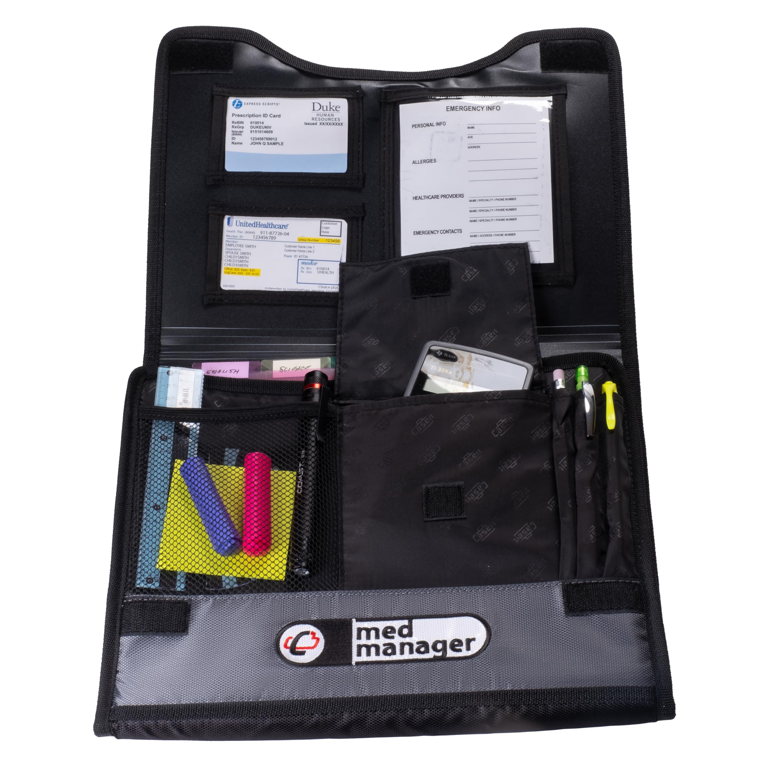Snapklik.com : Med Manager Medicine Organizer And Binder, Removable ...