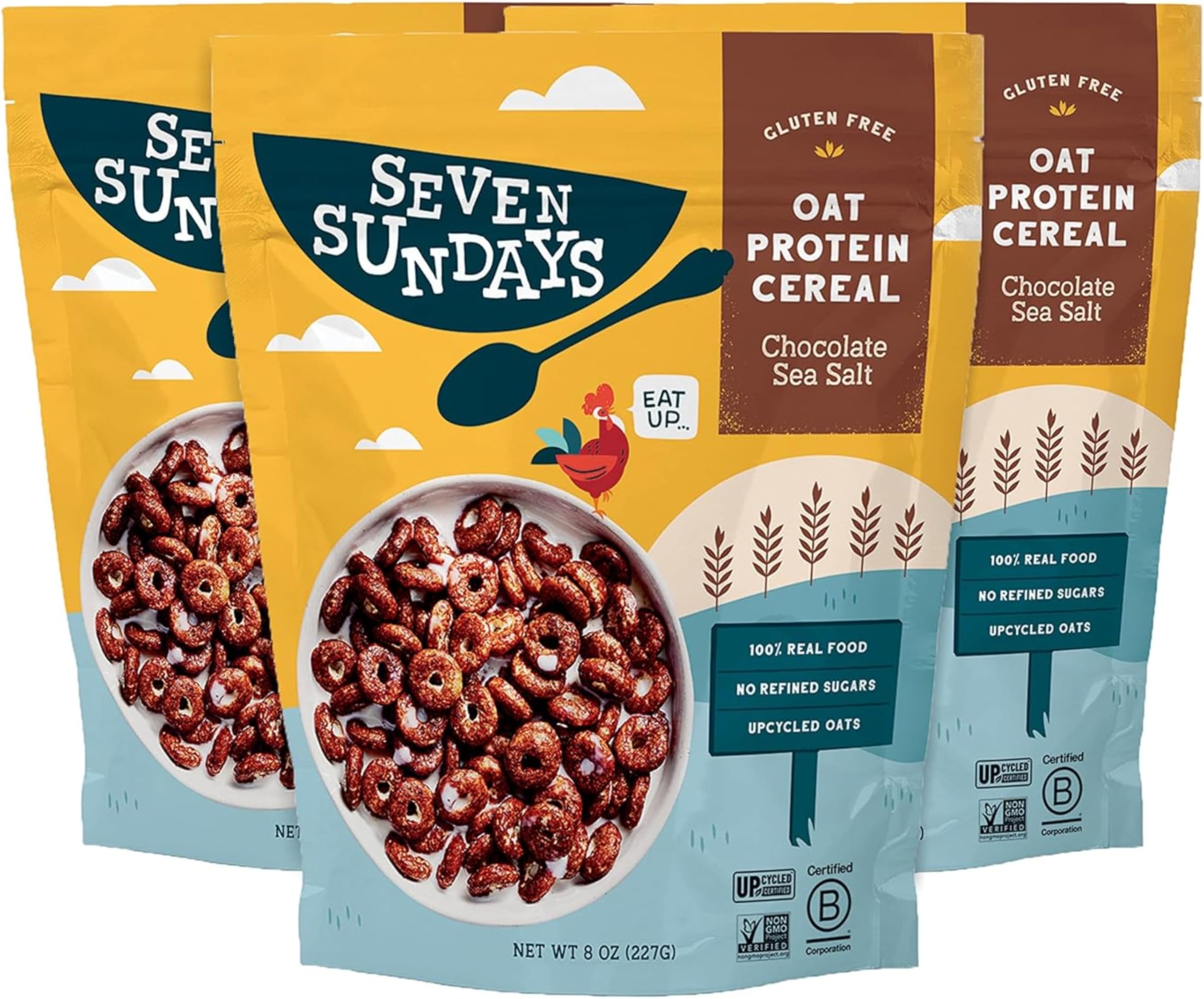 Amazon.com : Seven Sundays Oat Protein Cereal, Chocolate Sea Salt, 8 Oz ...