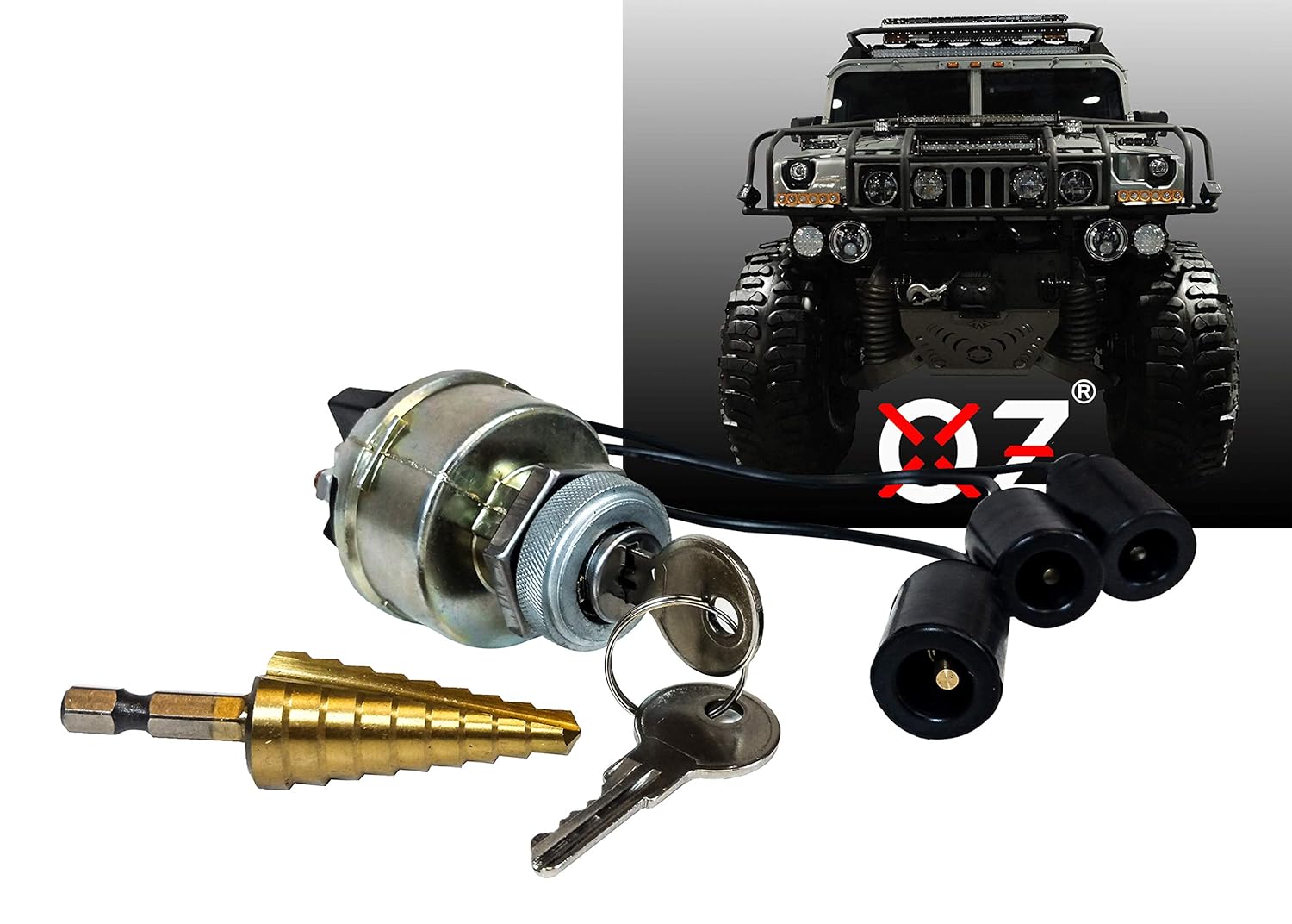 Ignition Starter Keyed Switch Military Plug 4-Position Acc/Off/ON/Start ...