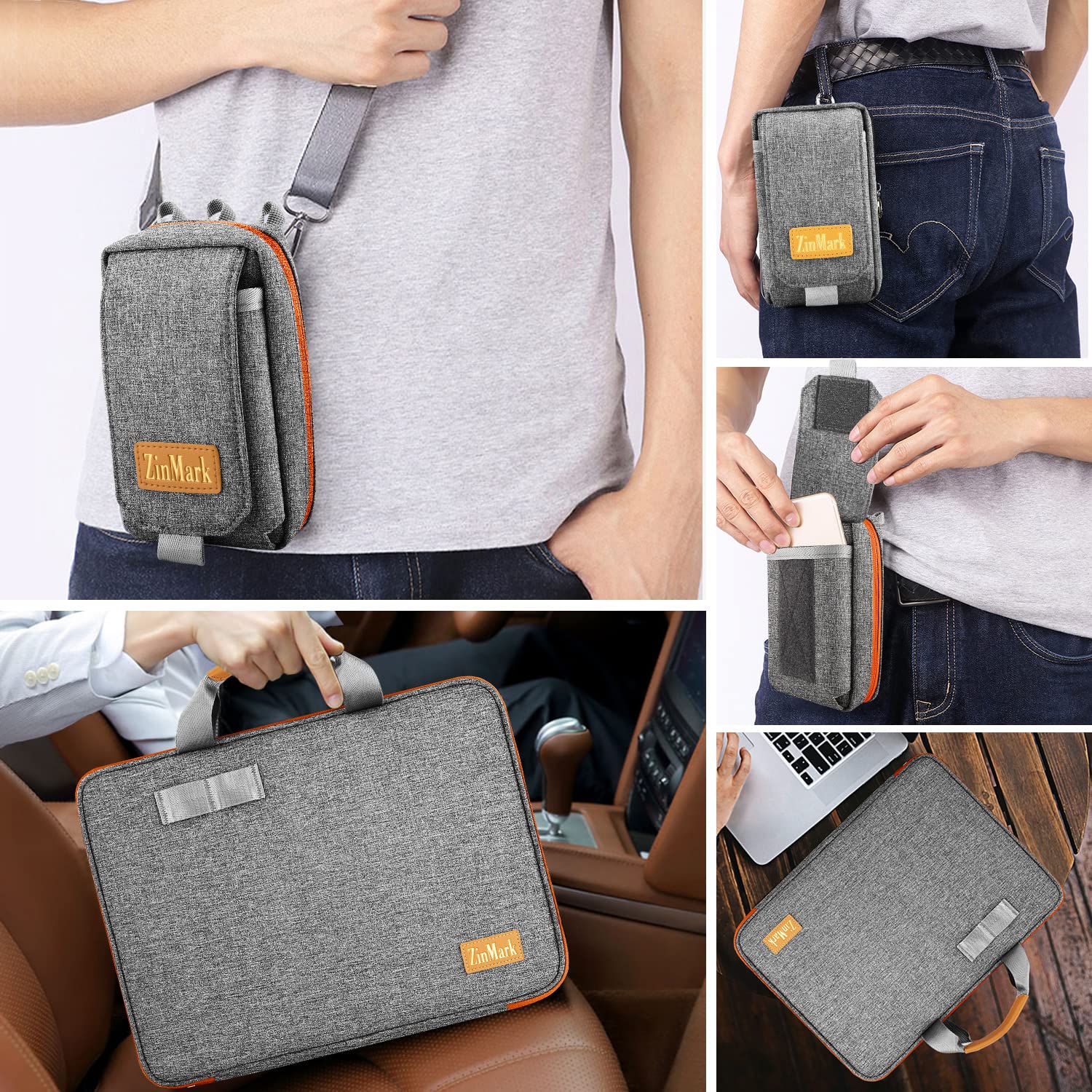 Laptop Case 15.6 Inch Briefcase Military-Grade Protection with ...