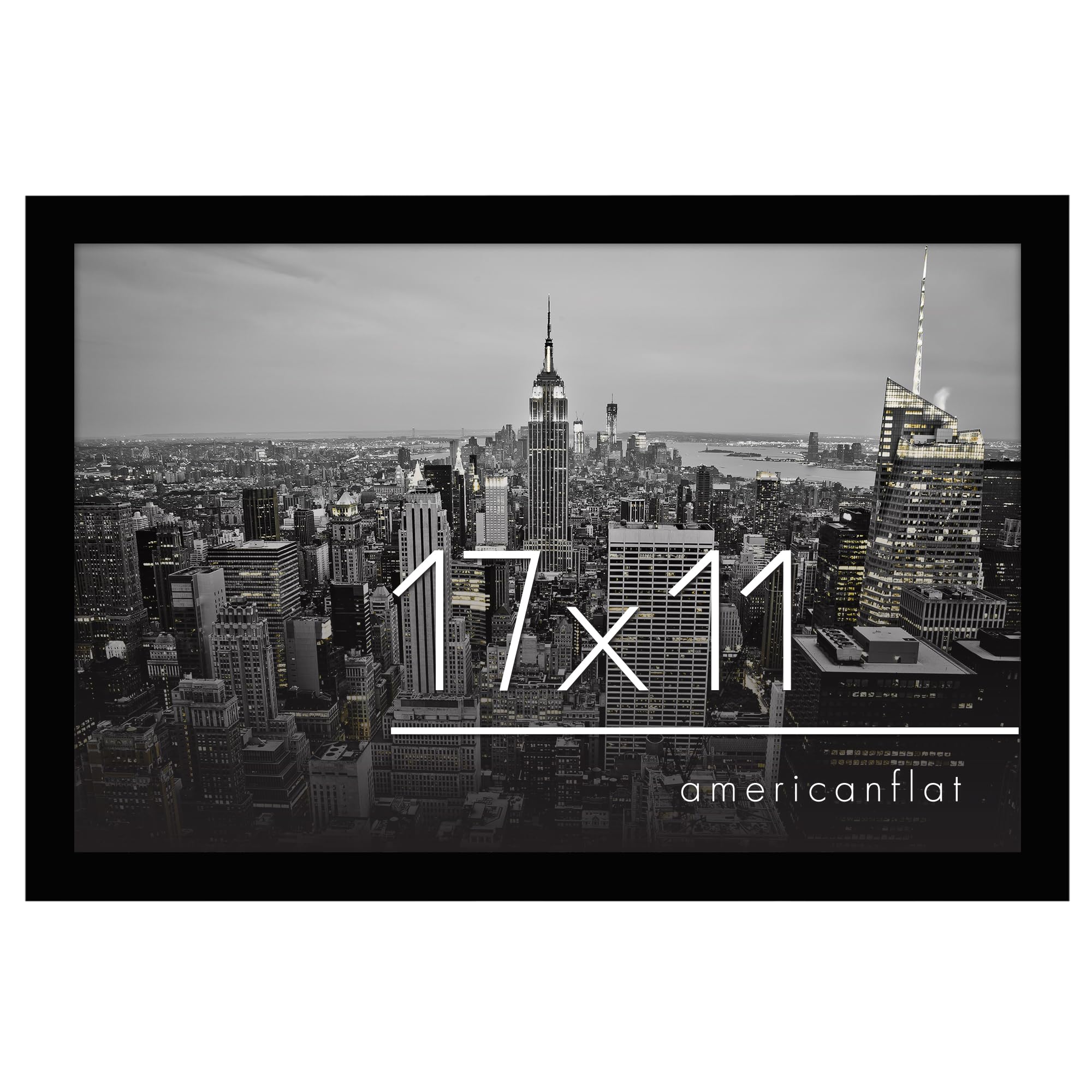 Amazon.com - Americanflat 17x11 Picture Frame with Shatter-Resistant ...