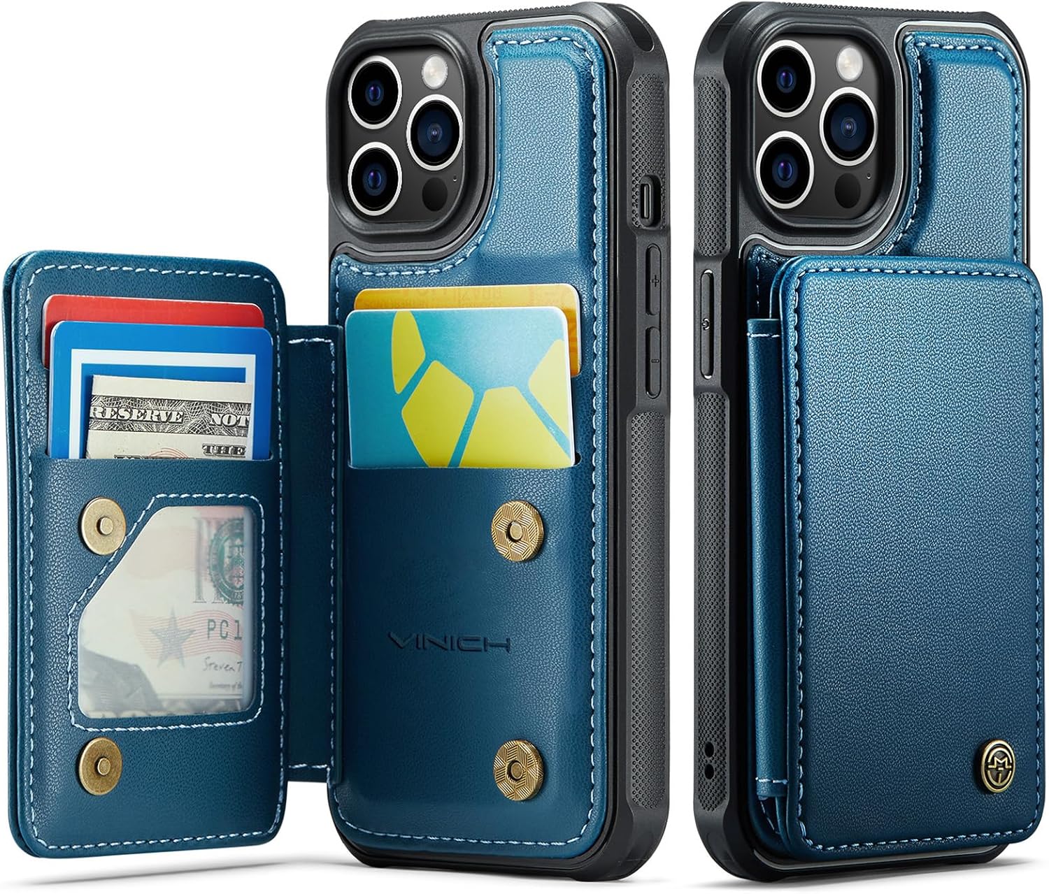 Amazon.com: Vinich for iPhone 12 Pro Max Wallet Case with Card Holder ...
