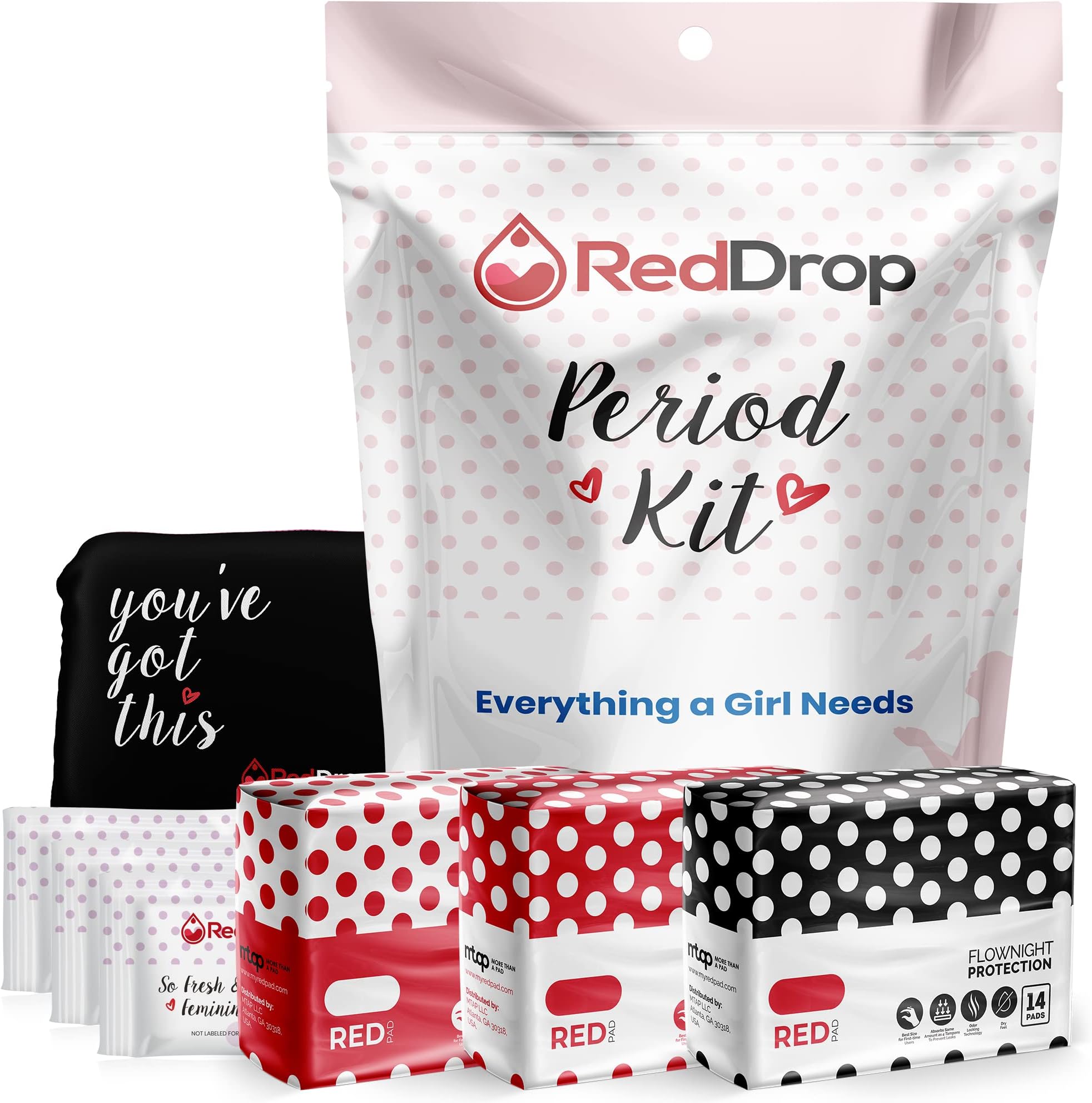 Amazon.com: RedDrop Period Kit for Tweens - First Period Kit for Girls ...