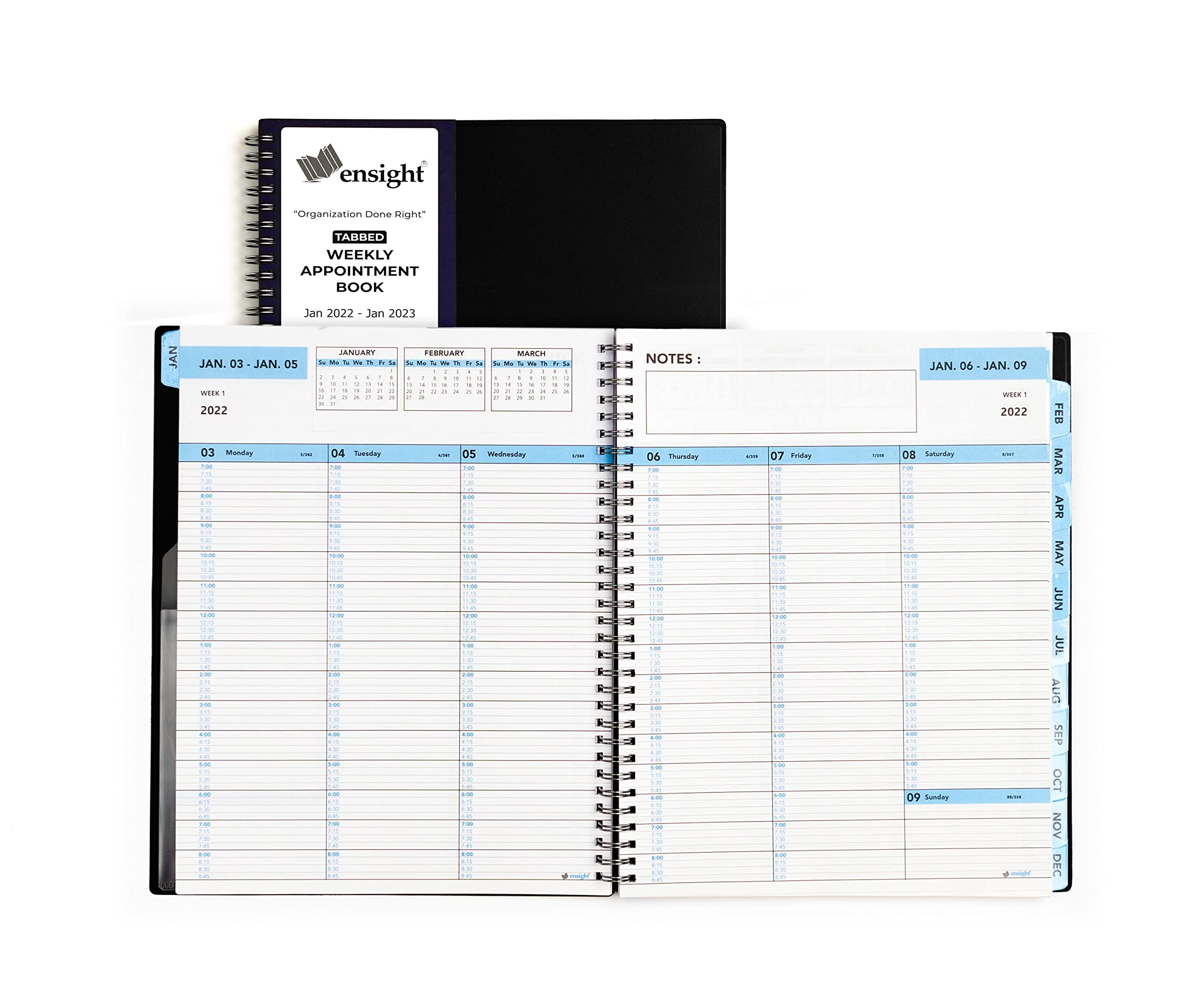 Buy 2022 En Tabbed Large Appointment Book & Planner 8.5 x 11 inches ...