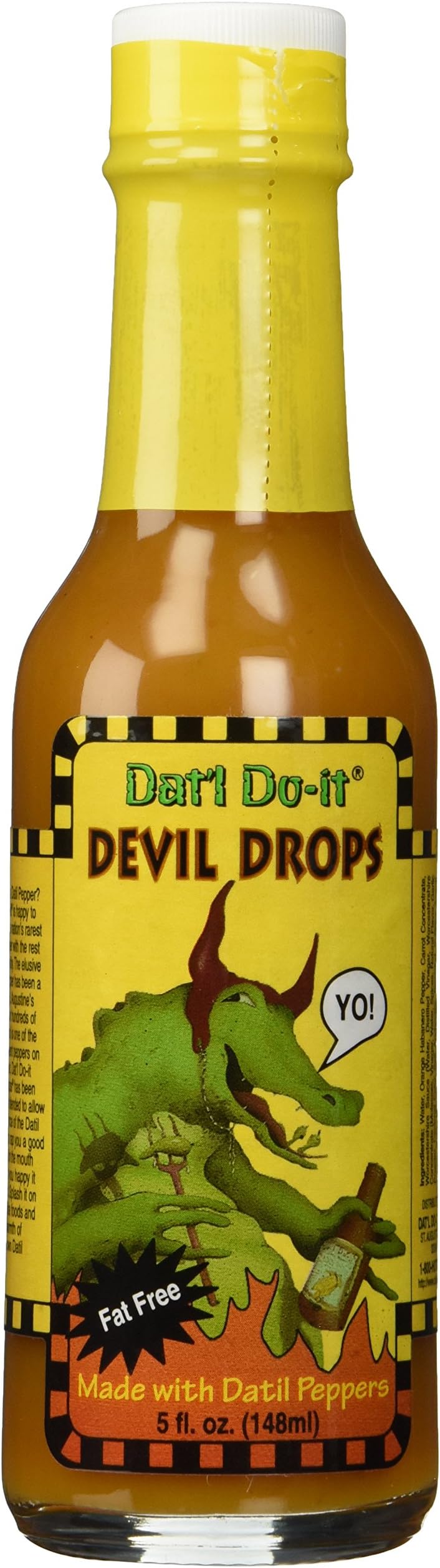 Amazon.com : Dat'l Do-It Devil Drops Hot Sauce : Grocery & Gourmet Food