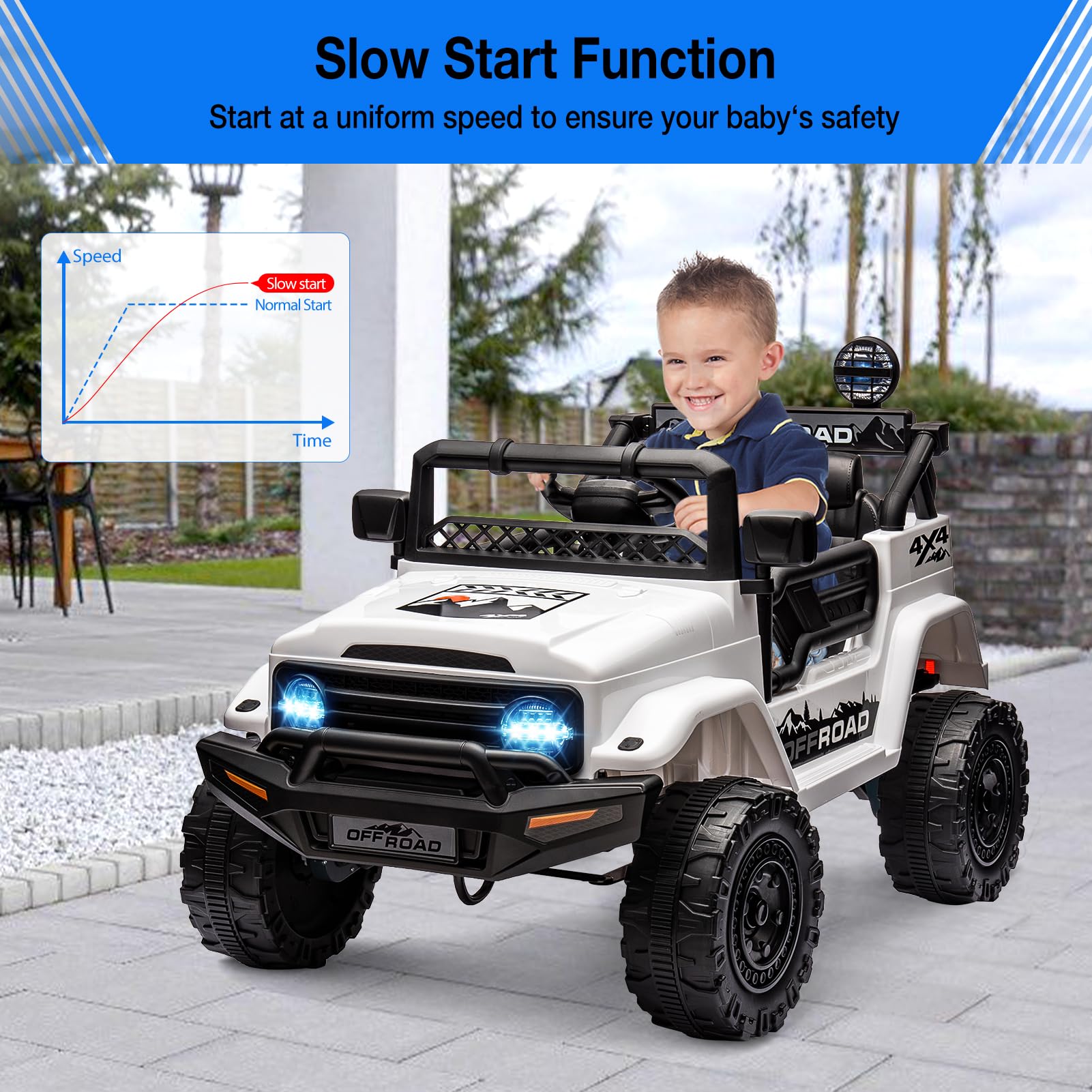 Snapklik.com : Ride On Truck Car 12V Kids Electric Vehicles