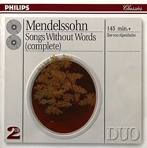 Mendelssohn: Songs Without Words (Complete) | Amazon.com.br