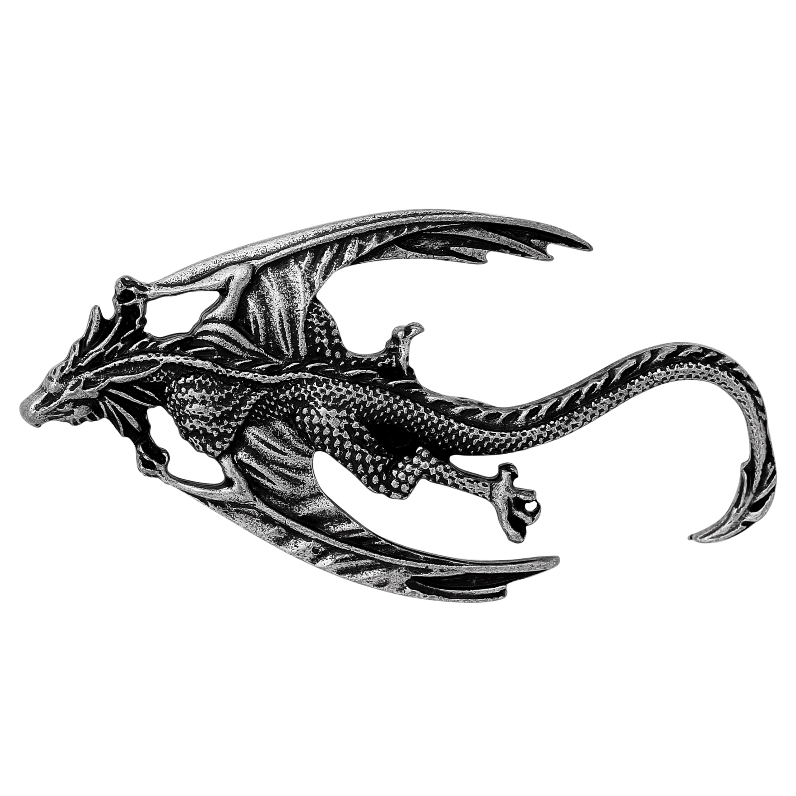 Amazon.com: HAQUIL Vintage Gothic Antique Medieval Dragon Pin Brooch ...