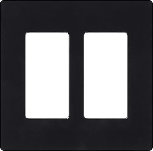Lutron Claro Light Switch Cover Plate, 2 Gang Wallplate, for Decorator ...