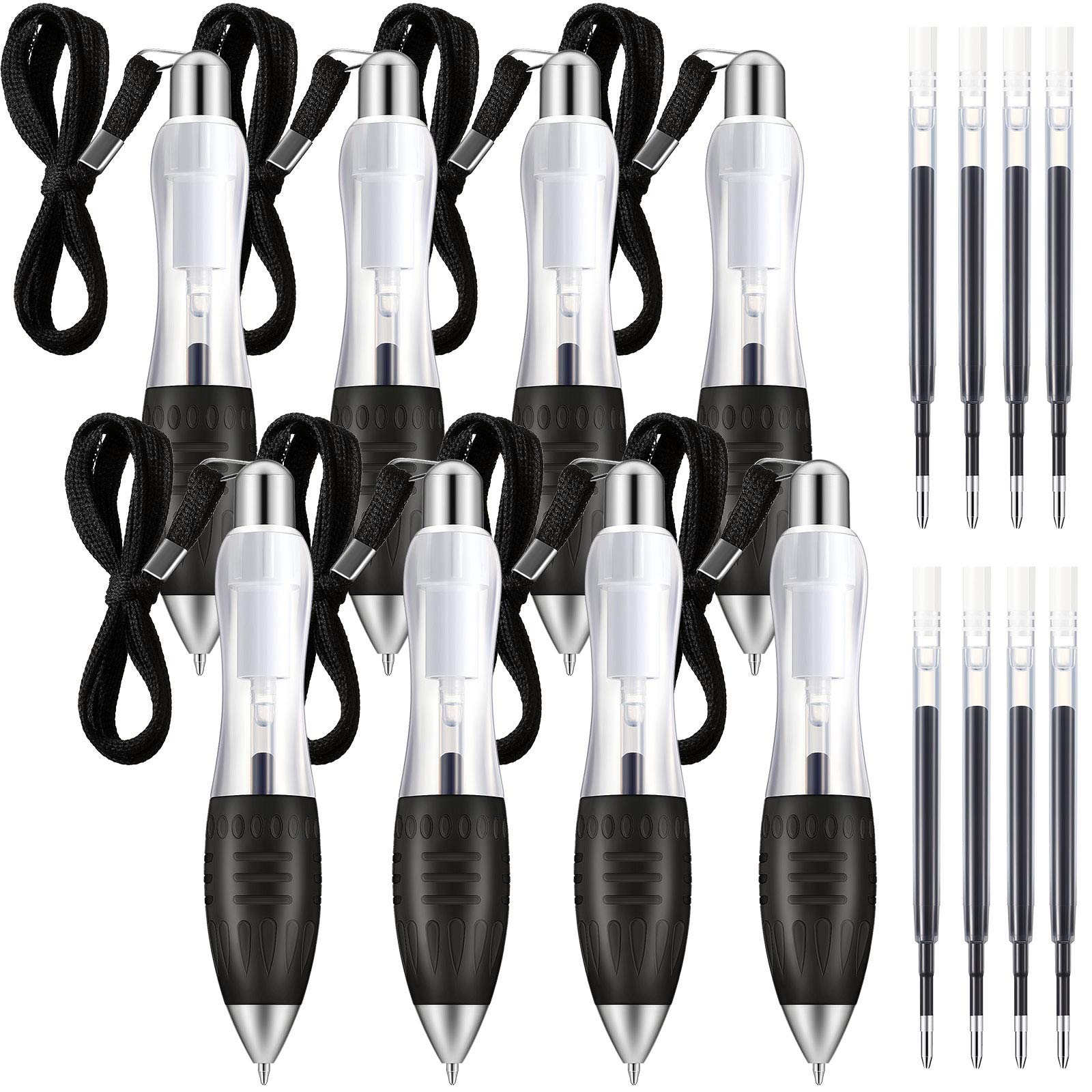 Buy Zonon 8 Pieces Retractable Big Pen Heavy Weighted Ballpoint Pens ...