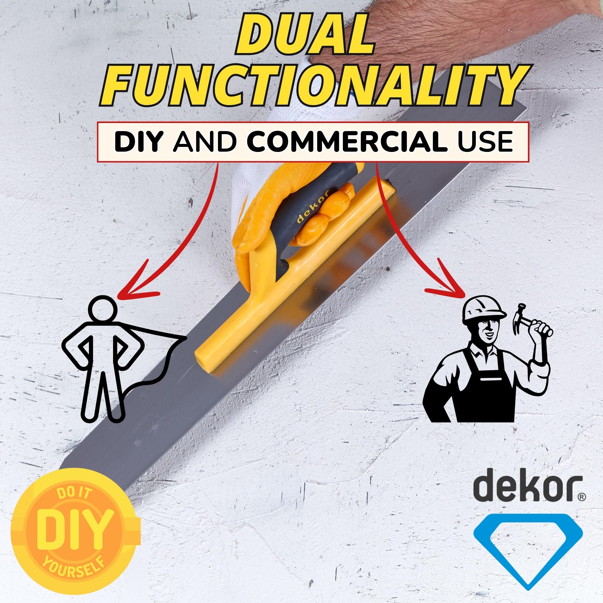 Snapklik.com : Finishing Trowel - Size 22" X 3.15" - Soft Grip ...