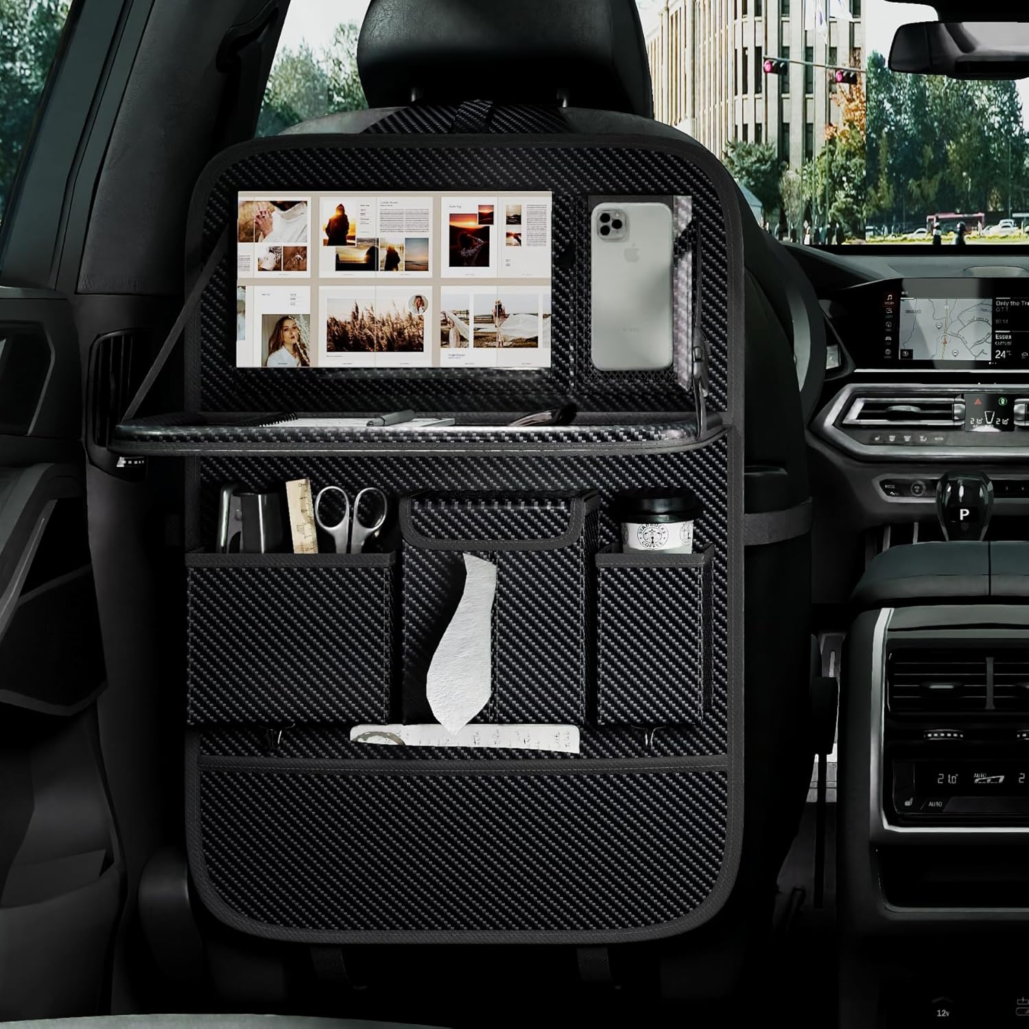 Amazon.com: GMQ Back Seat Car Organizer 1 Pack,Backseat Organizer with ...