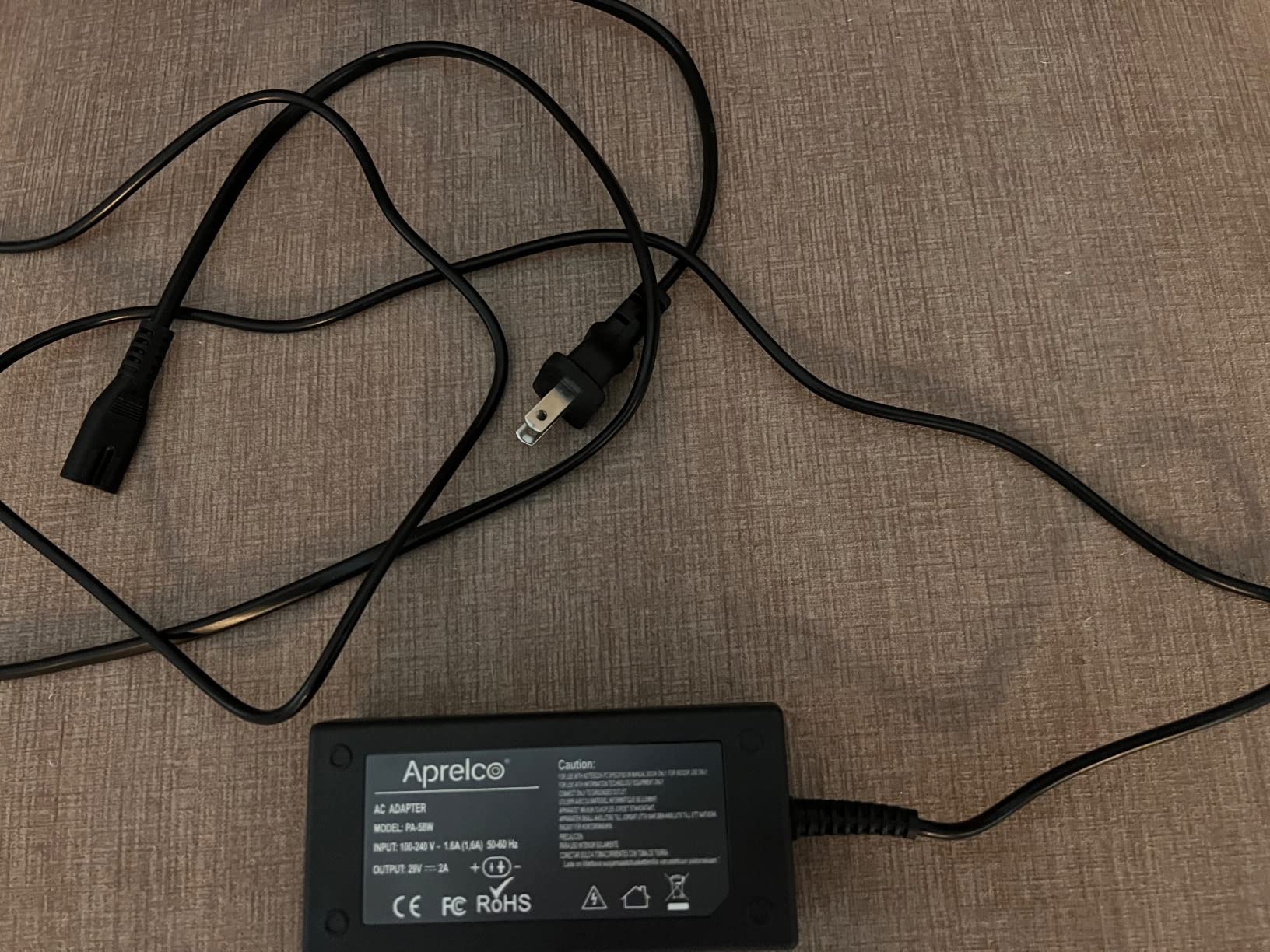 Amazon.com: Aprelco 2-Prong AC DC Adapter Charger Replacement for ...
