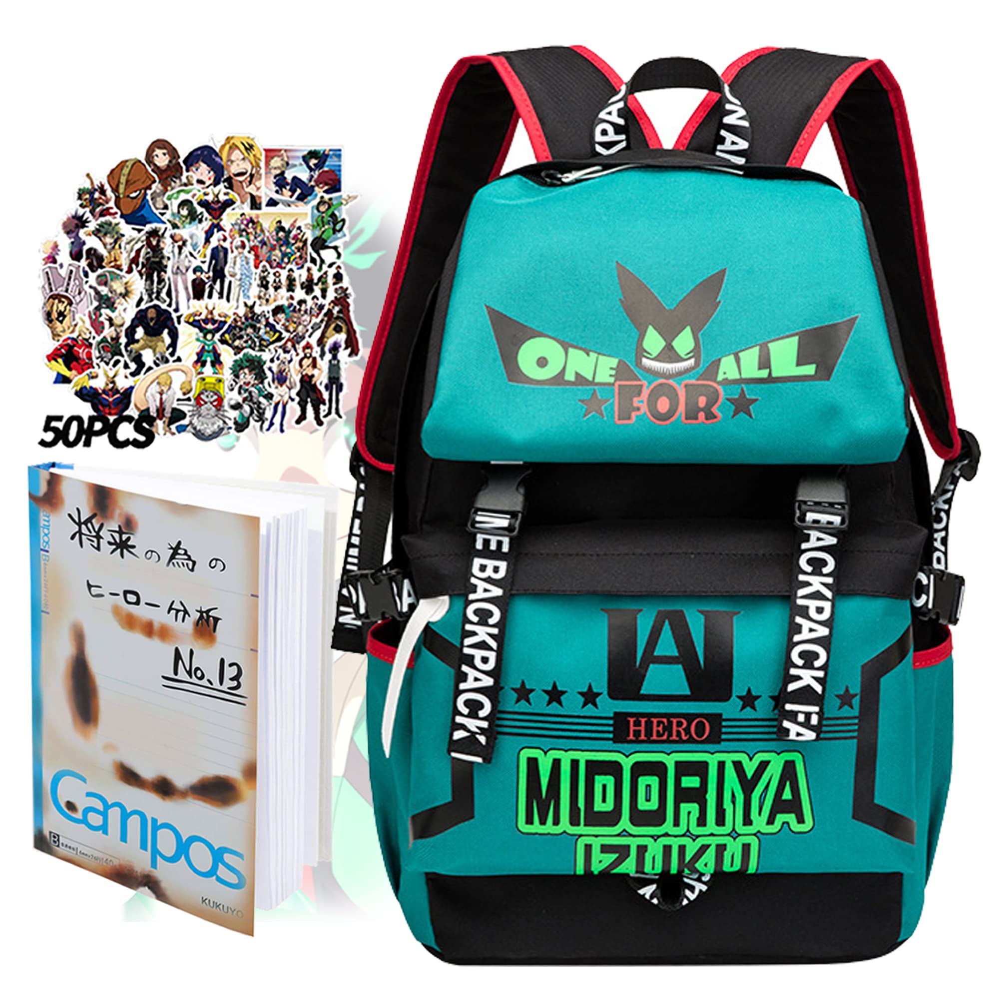 Buy NHFF MHA Backpack Izuku Midoriya Backpack BNHA Backpack With Izuku Journal Green Online At Buy NHFF MHA Backpack Izuku Midoriya Backpack BNHA Backpack With Izuku Journal Green Online At