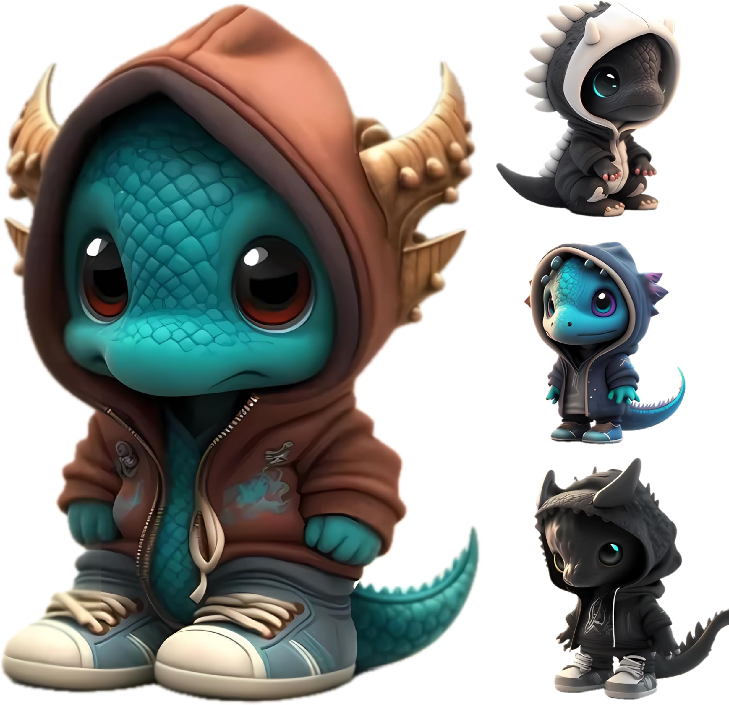 Amazon.com: Mini Dragon Statue | Cute Dragon & Baby Dragon Figurines ...