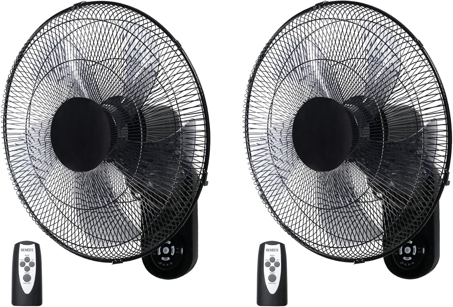 Amazon.com: Simple Deluxe 18″ Wall Mount Fan with Remote Control, 5 ...